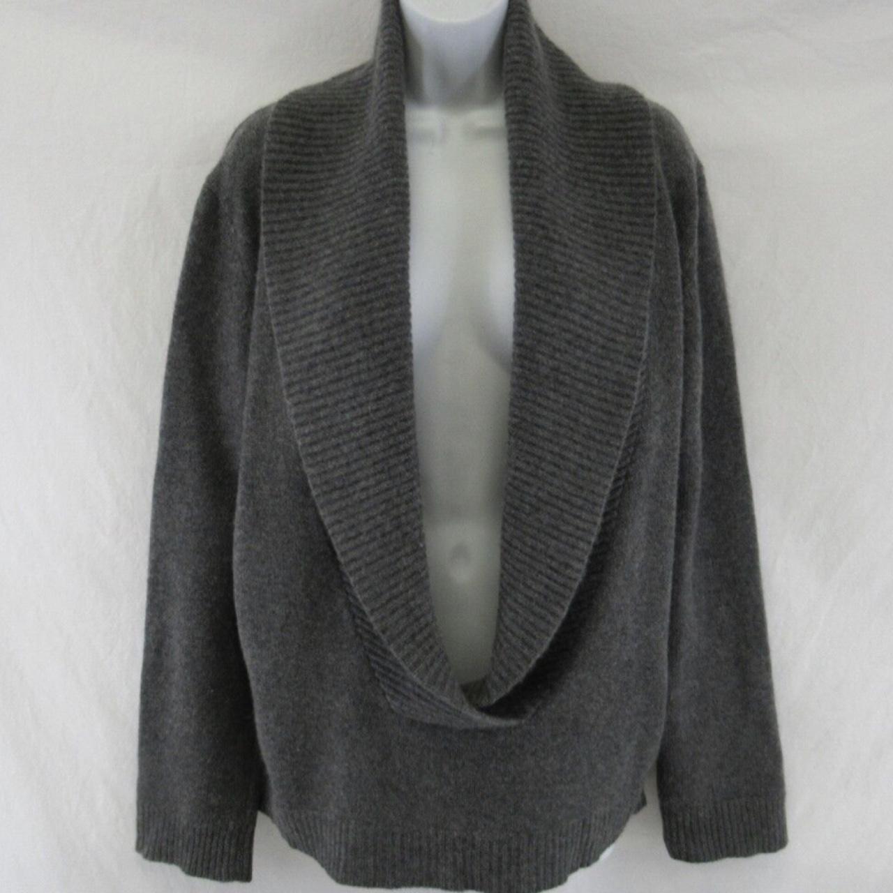 Bui long neck sweater *dark grey *100% cashmere... - Depop