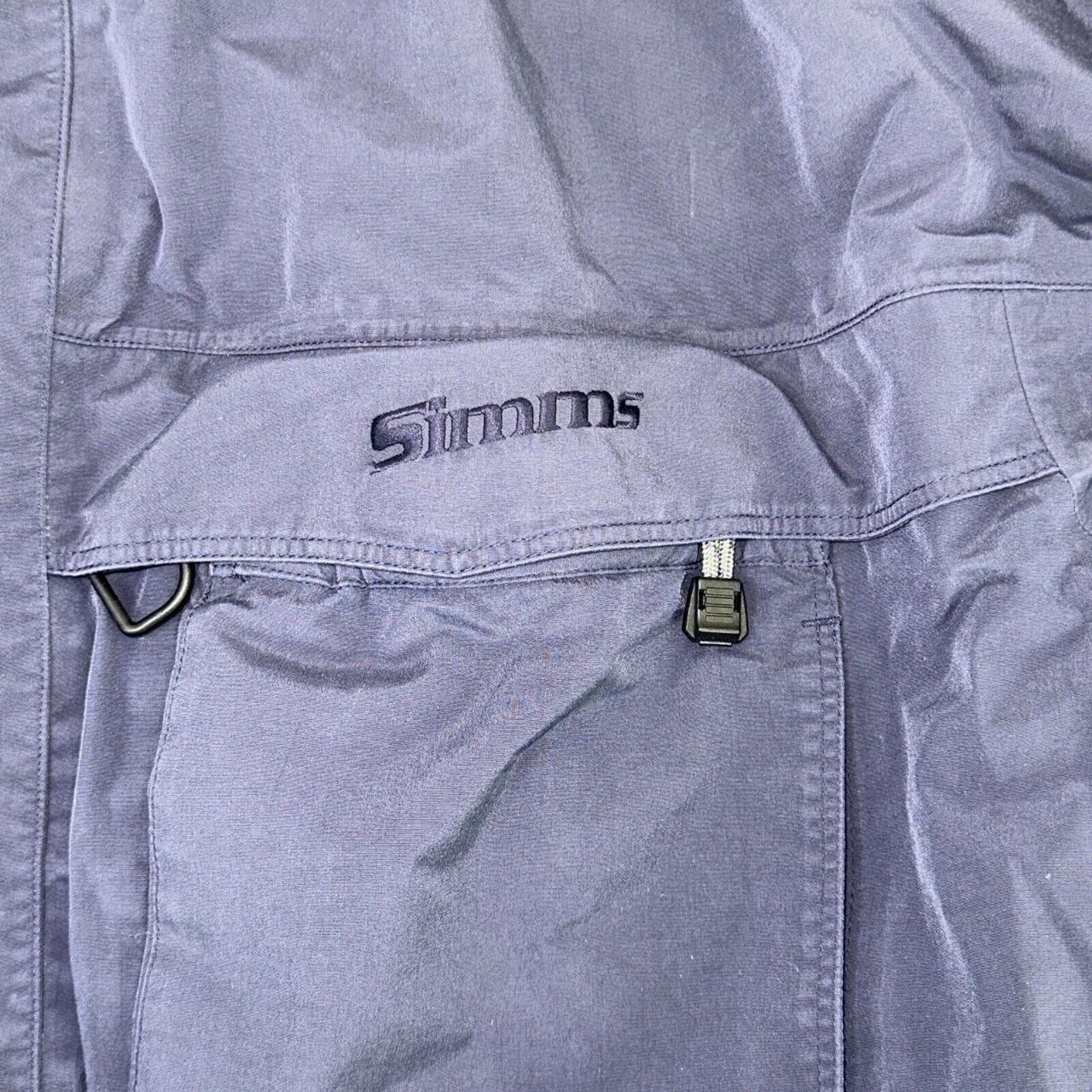 Simms Fishing Dry Coat Jacket Mens XXL Blue... - Depop