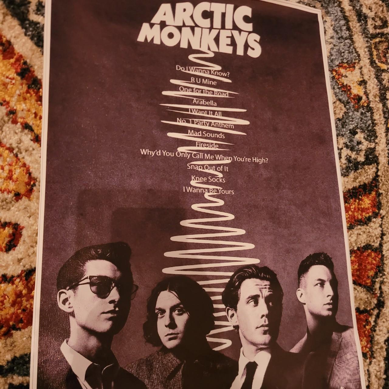 Arctic Monkeys poster (canvas texture) from... - Depop