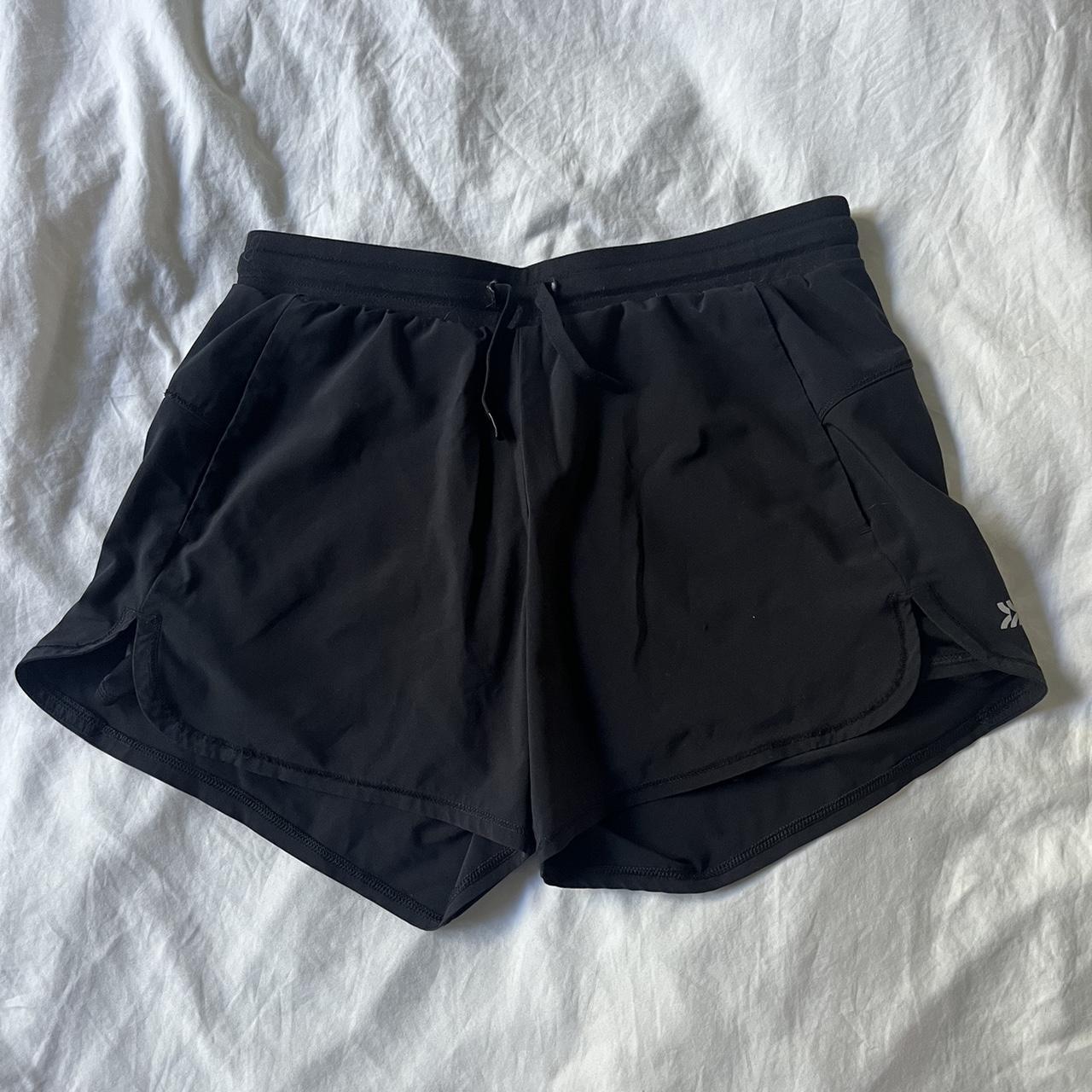 All In Motion black workout shorts -fits tighter... - Depop