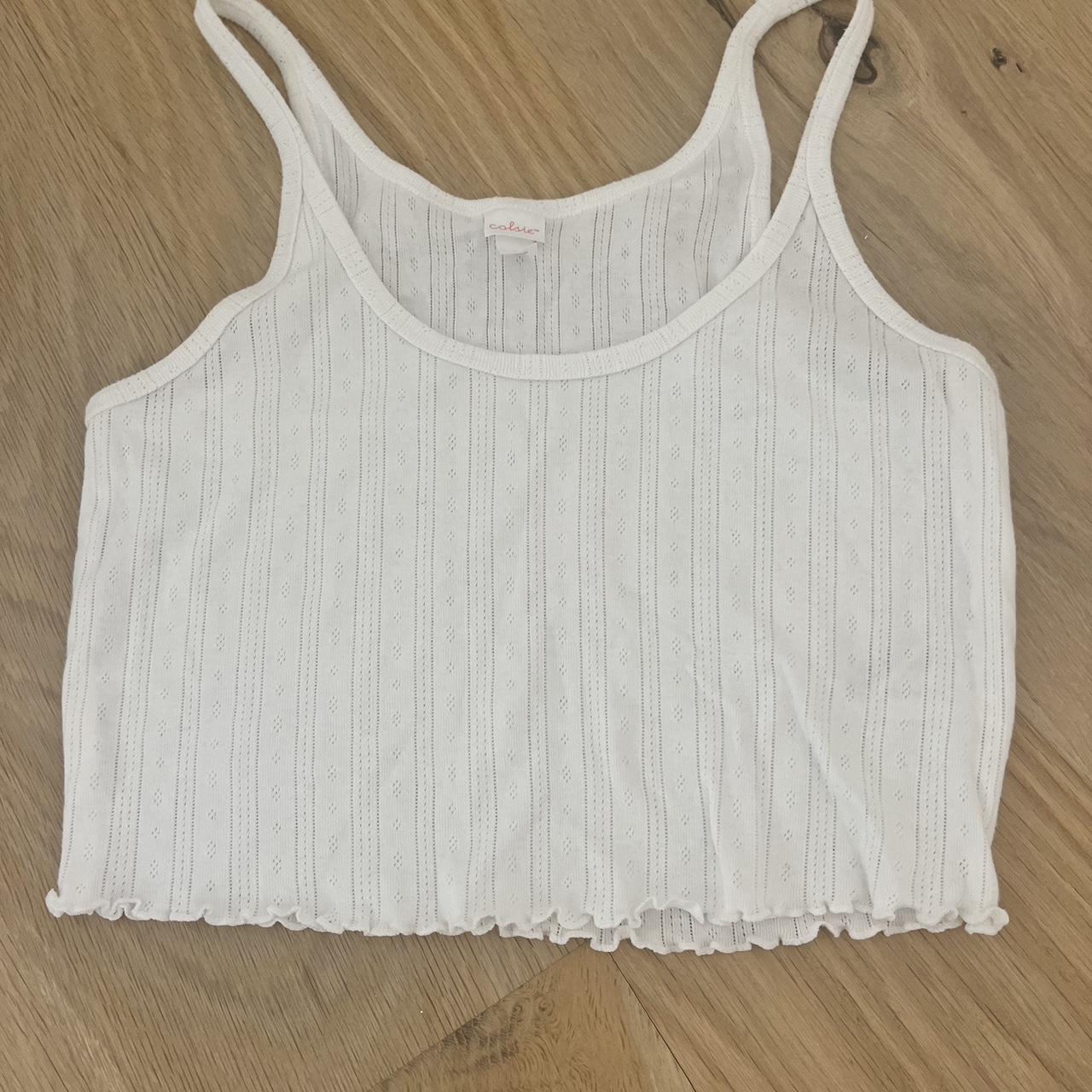 colsie cropped tank - it’s children’s size so it’s a... | Depop