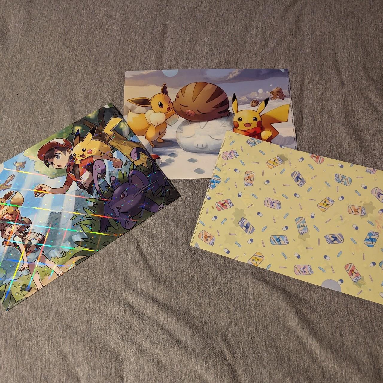 Three kawaii pokémon file folders Two folders are... - Depop