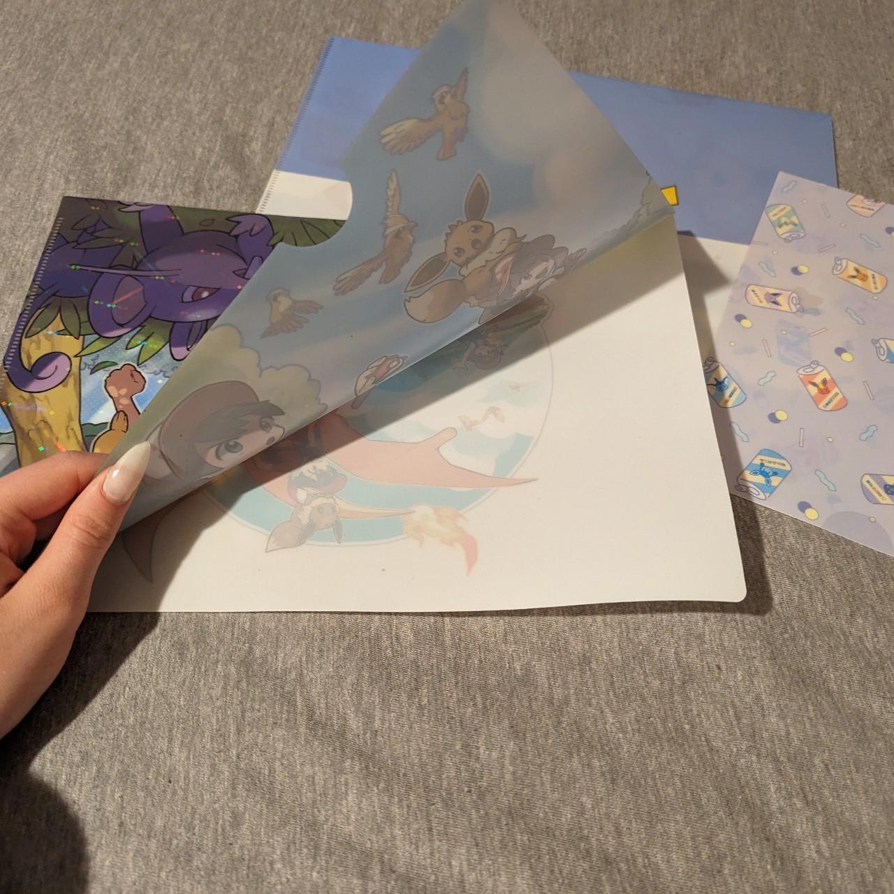 Three kawaii pokémon file folders Two folders are... - Depop