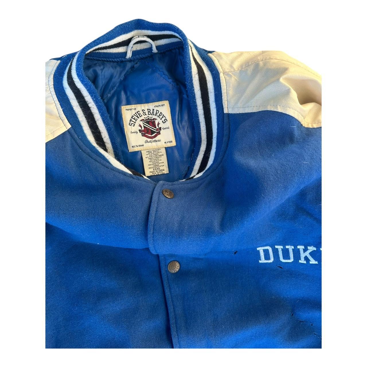 Modern 2000sBlue and white Duke Blue Devils varsity... - Depop