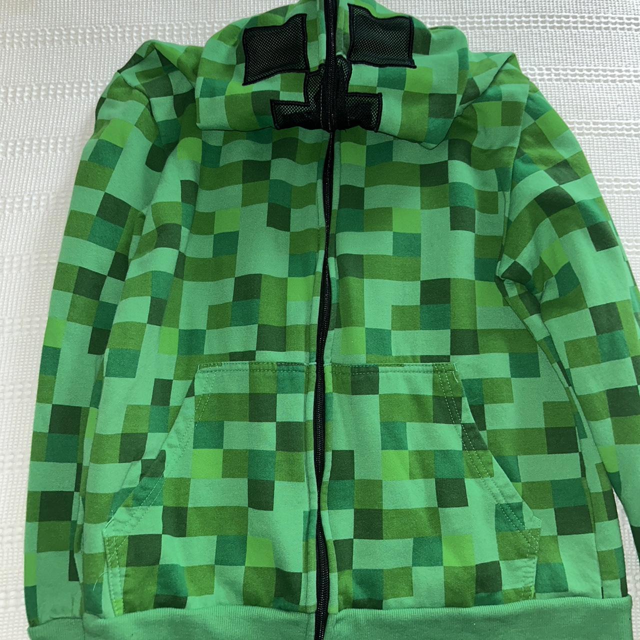 Minecraft creeper zip up Kid’s XL so fits woman’s... - Depop