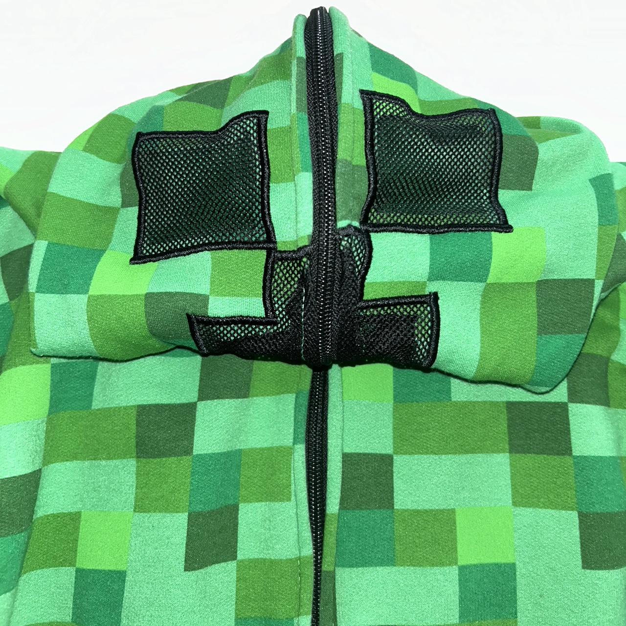 Minecraft creeper zip up Kid’s XL so fits woman’s... - Depop