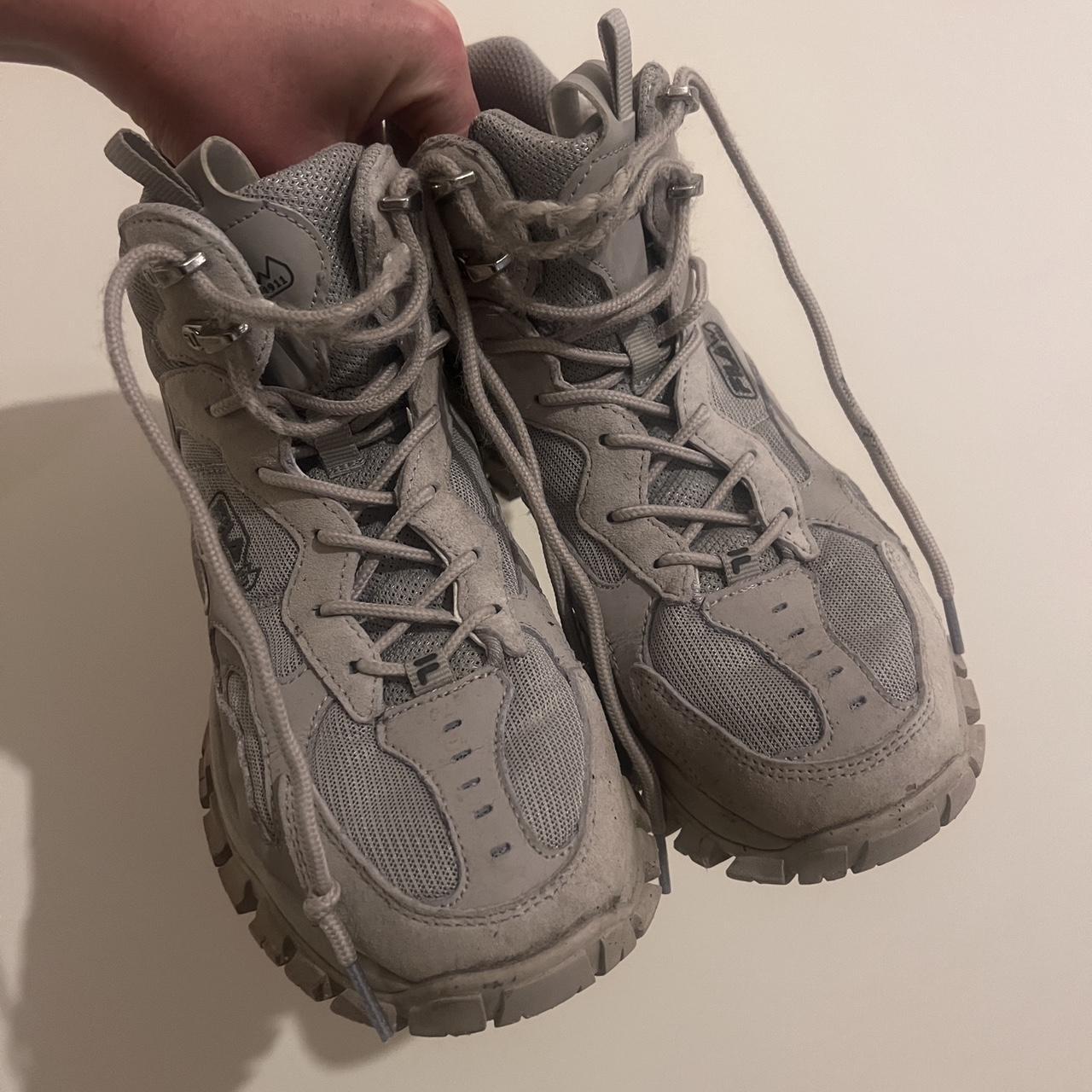 Chunky Fila High Tops Uk 7 Lightly Worn Wish I Depop