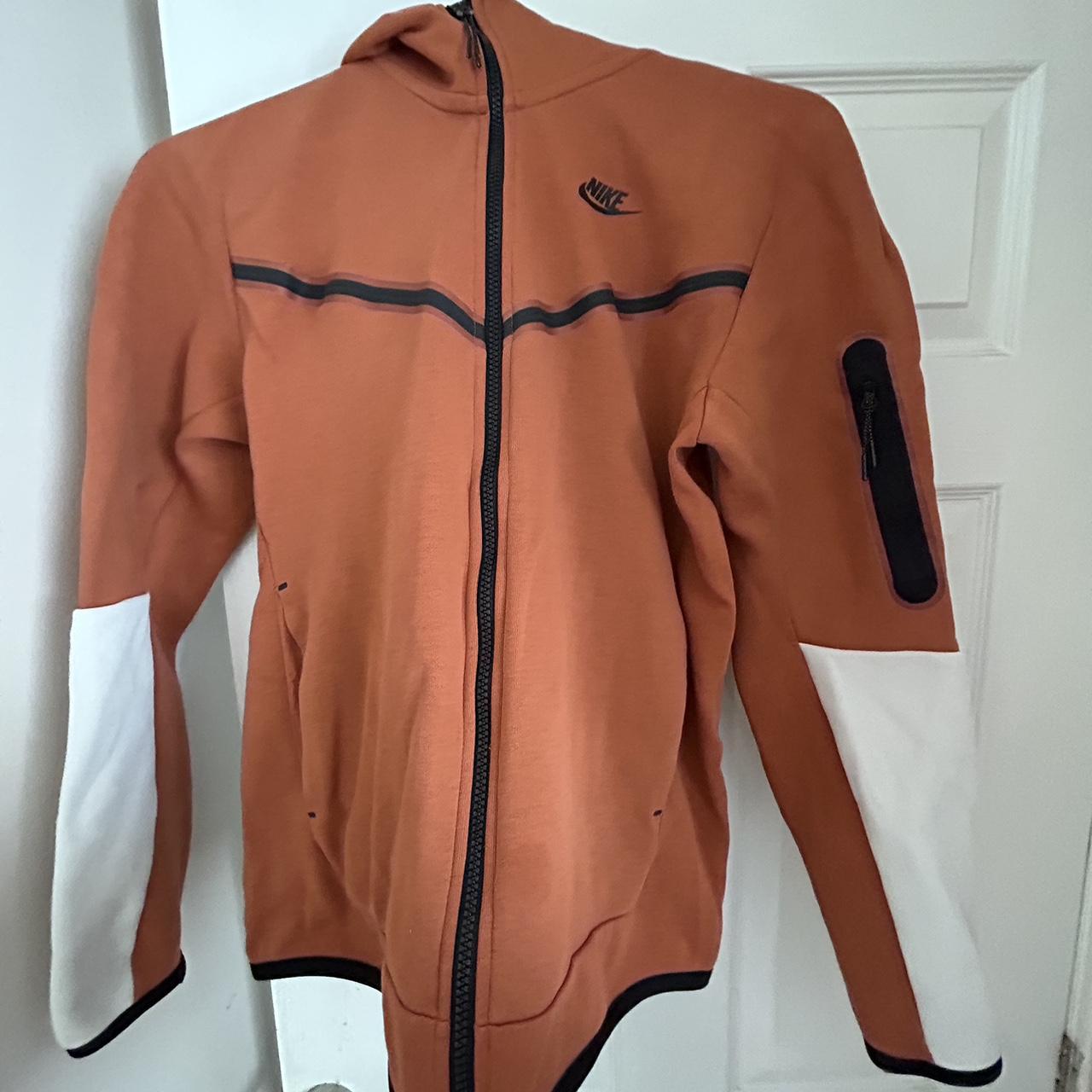 Men’s Nike Tech Fleece Size S - Orange and... - Depop