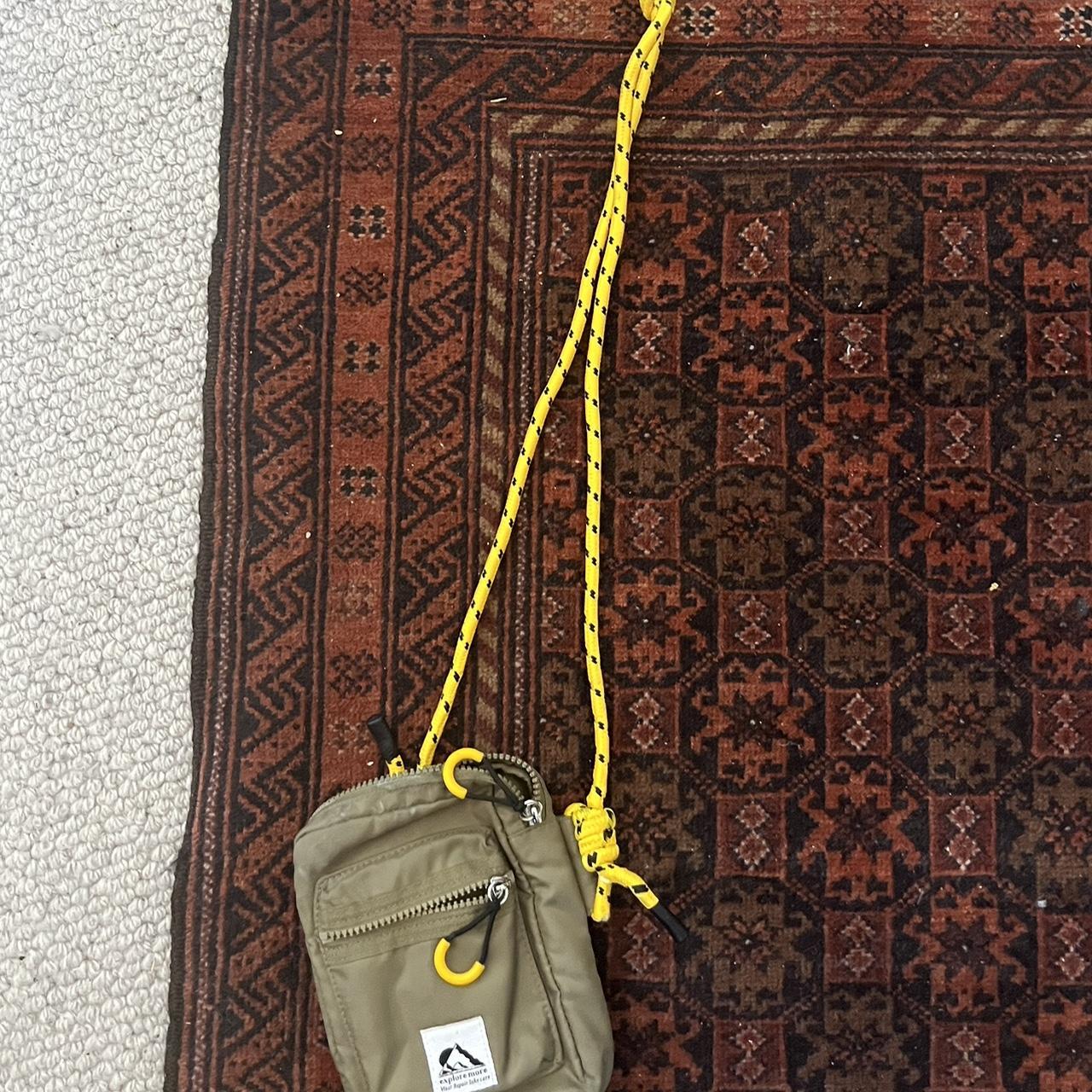 Green festival satchel cross body small items bag - Depop