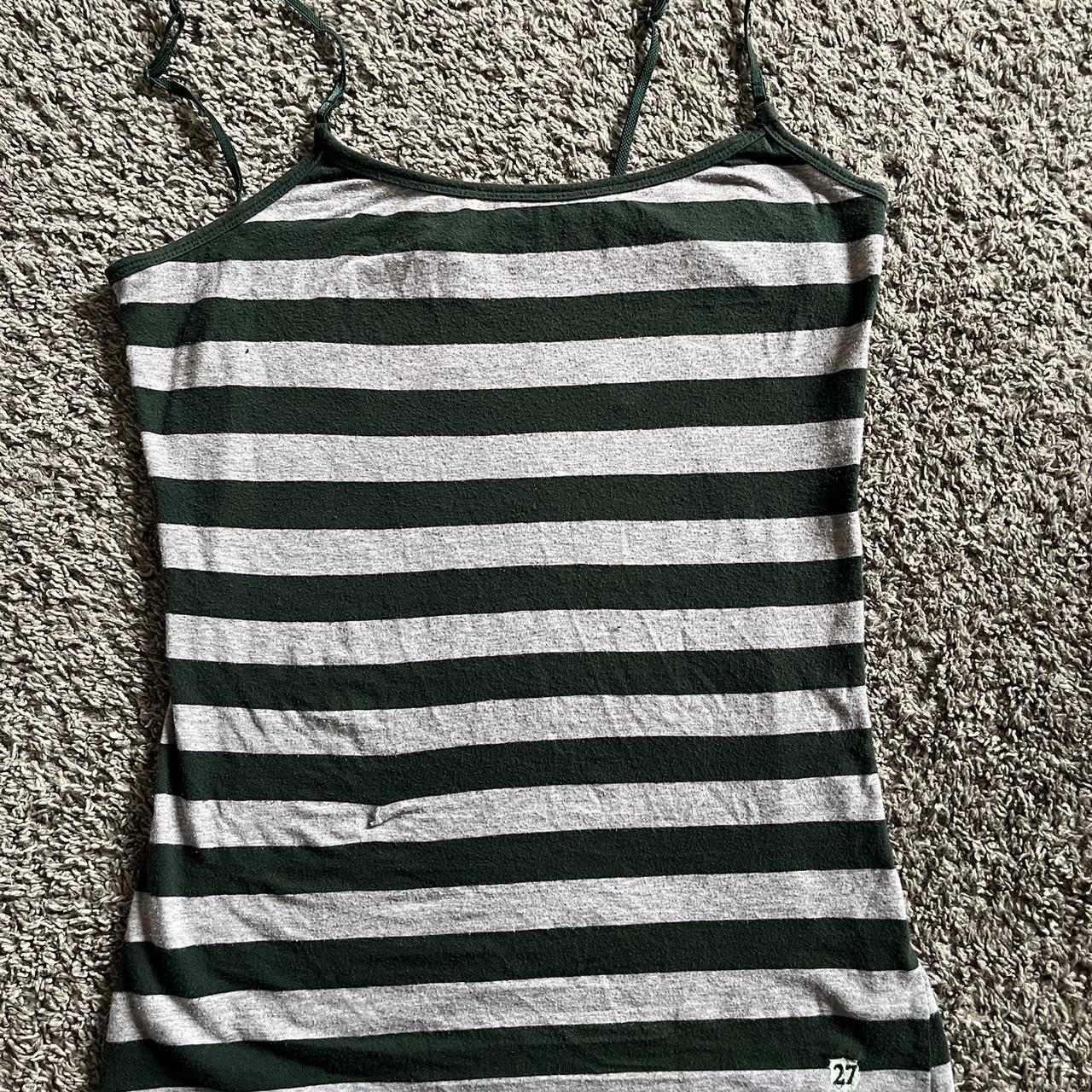 Green and grey no boundaries tank top!! Super cute!... | Depop