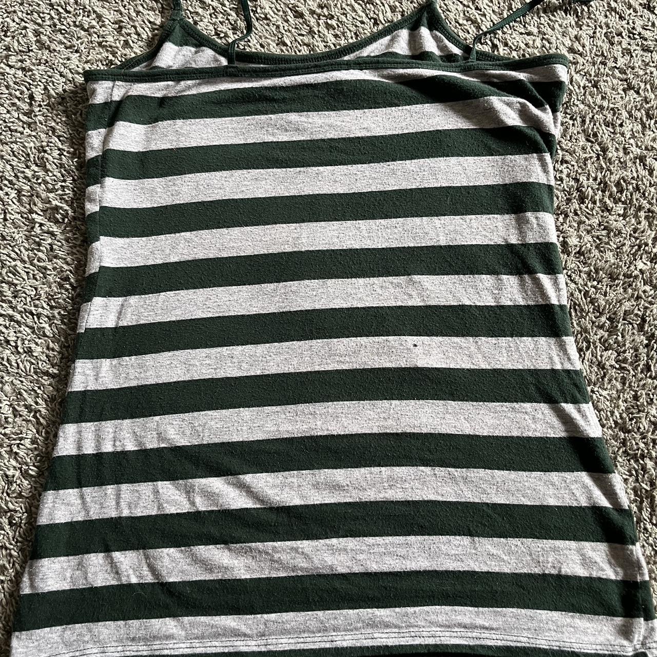 Green and grey no boundaries tank top!! Super cute!... | Depop