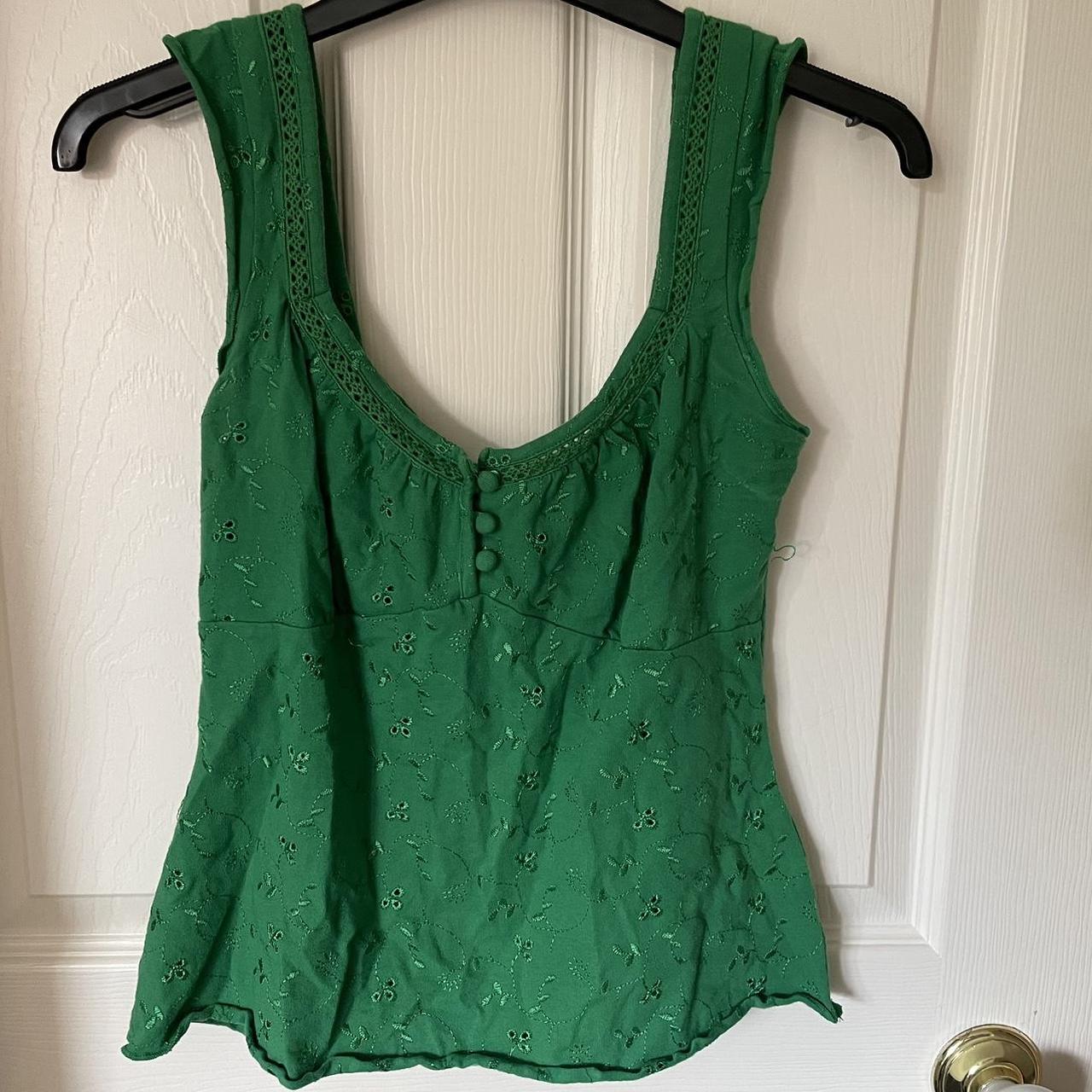 Stunning green per una camisole cami top Strappy... - Depop
