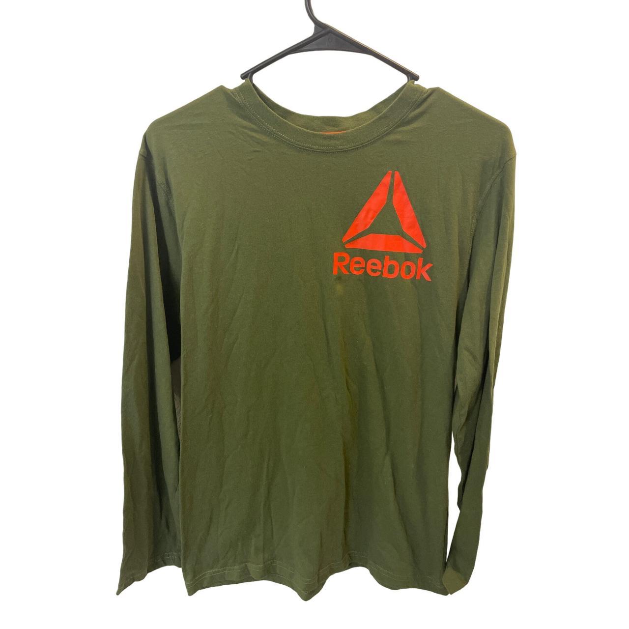 Mens small green Reebok long sleeve t-shirt Size:... - Depop