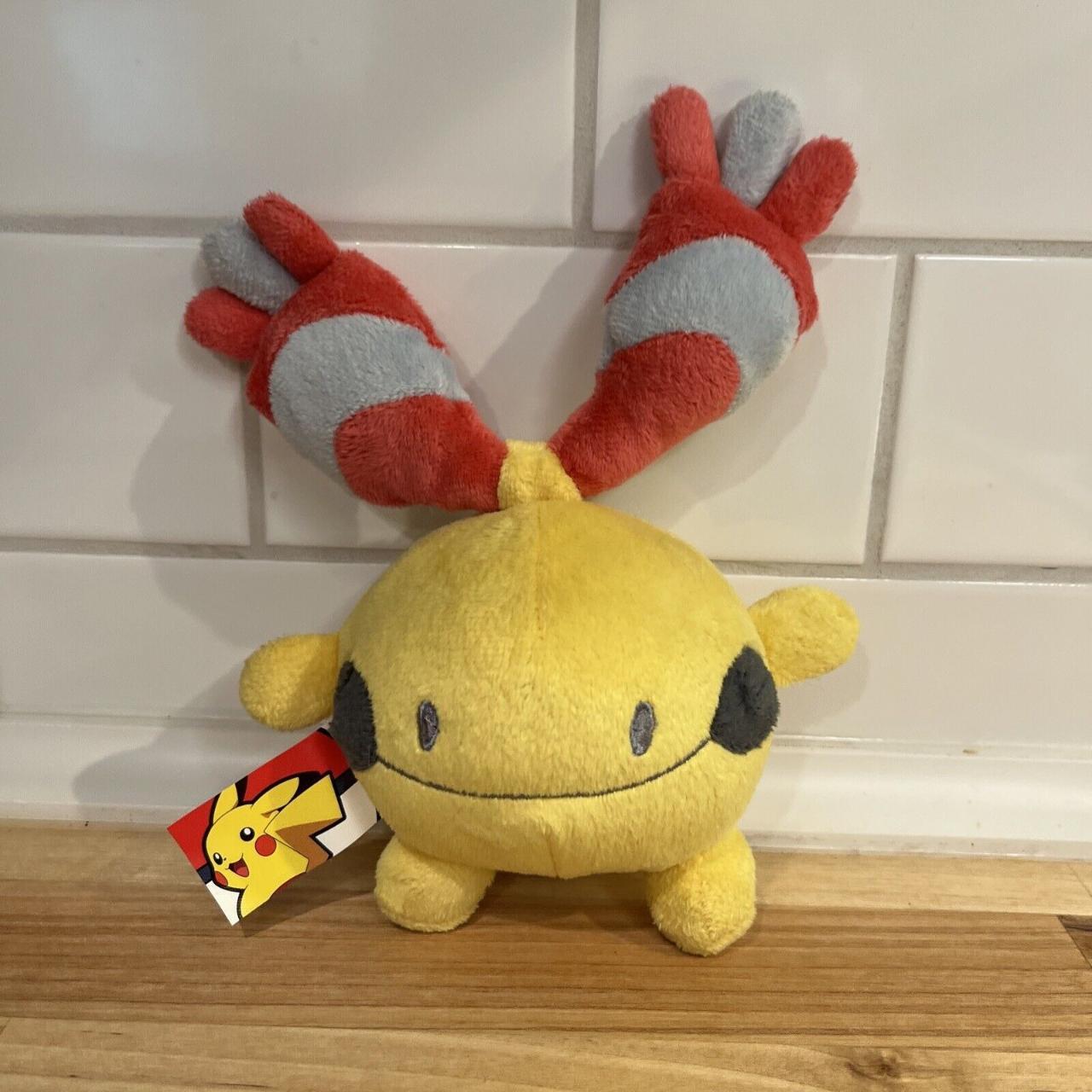 Pokémon Chingling Mini Plush 6" Yellow Pink Pokeball... - Depop