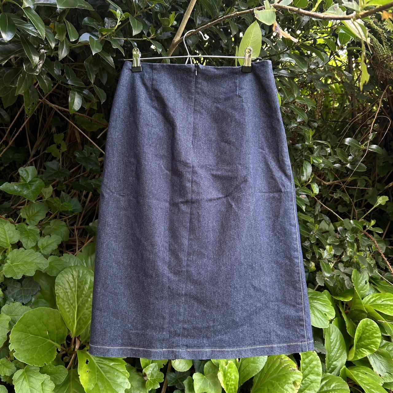 Perfect denim old school Glassons skirt, made in NZ,... | Depop