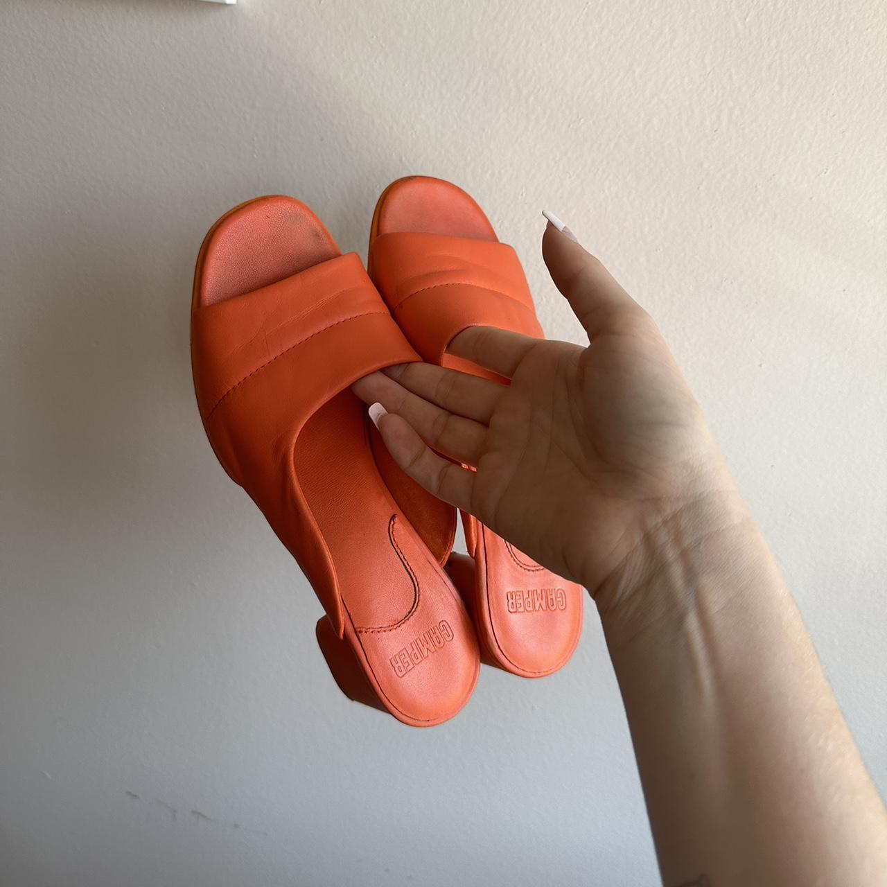 Camper Women's Orange Sandals | Depop