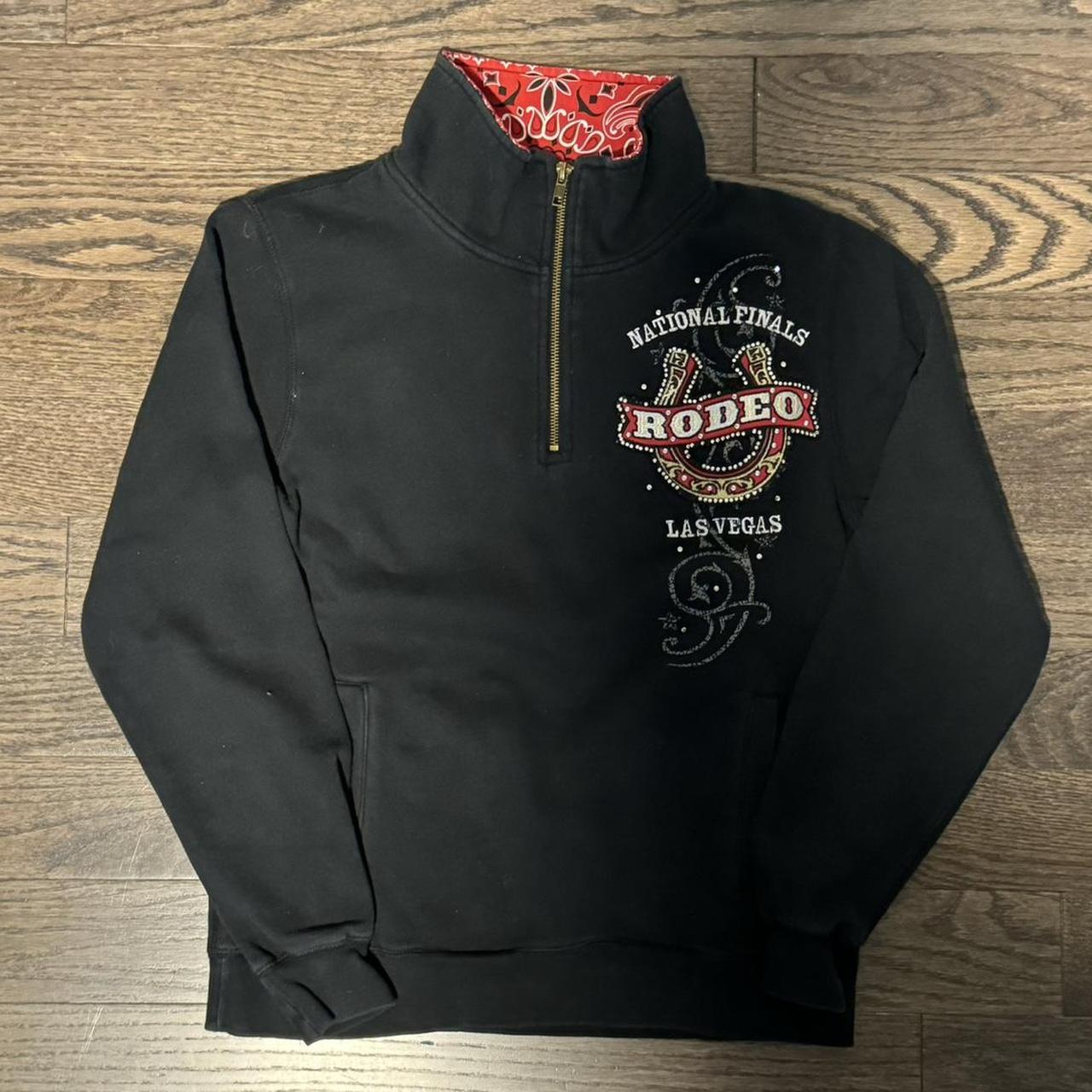 Wrangler NFR Rodeo Las Vegas 2015 PRCA 1/4 zip... - Depop