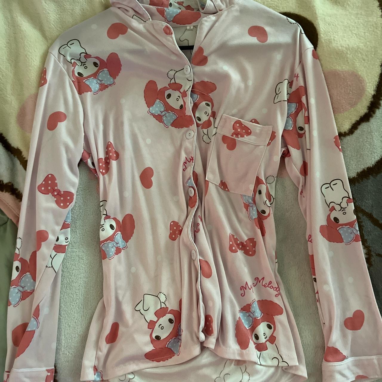 My Melody Pajama Top 🐾 Price Is Firm Please Dm To Depop
