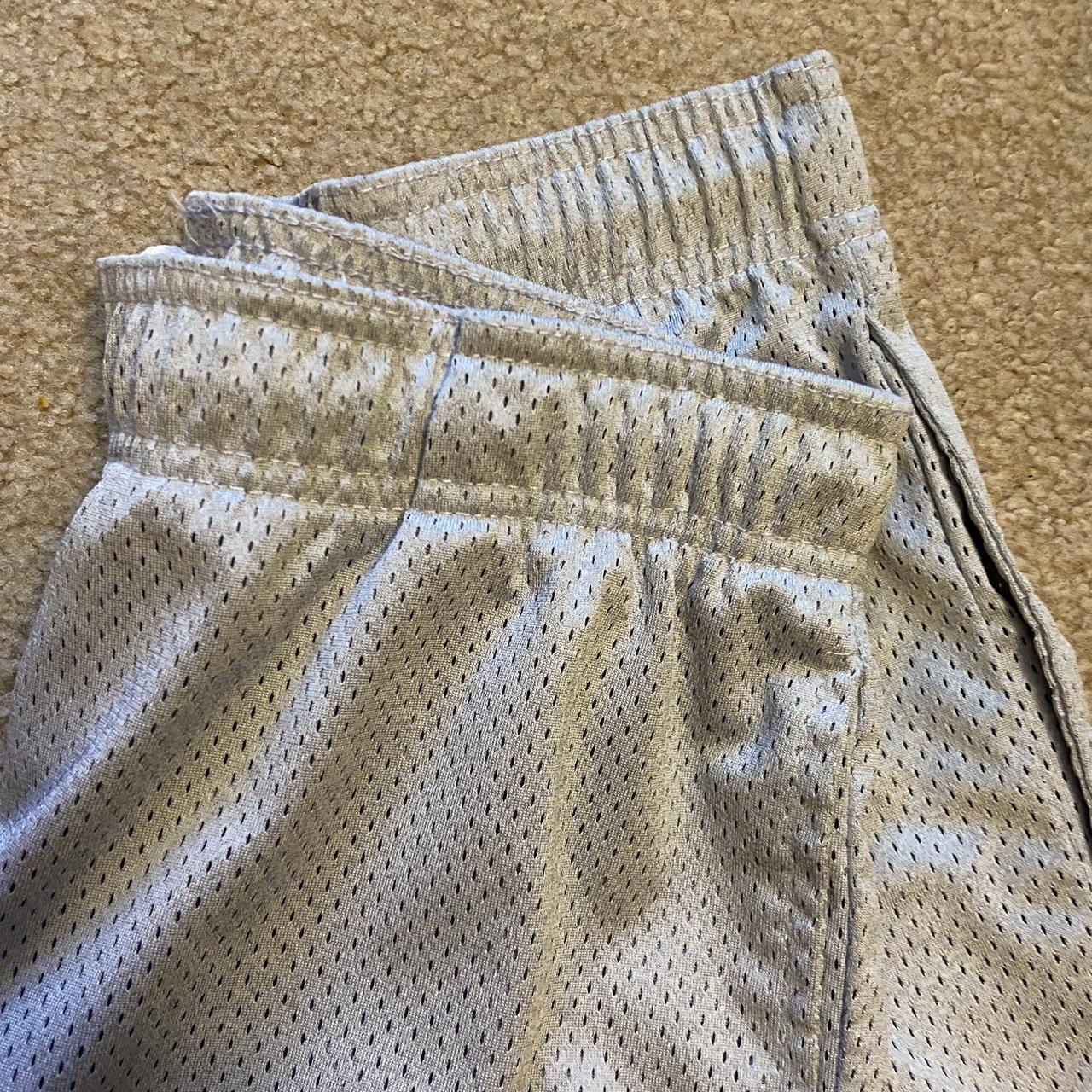 Grey mesh shorts with pockets Brand new Size S 5.5”... - Depop