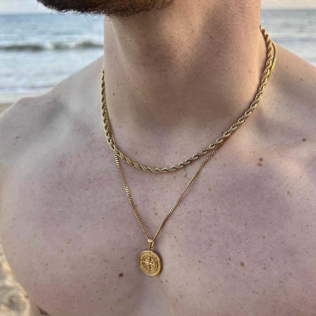 Men’s Chain Set - Compass Rope Chain... - Depop