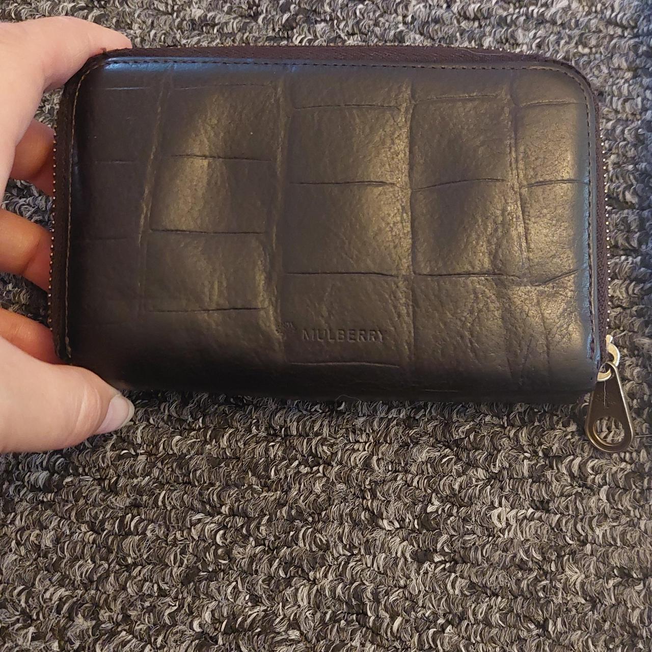 Ladies vintage Mulberry brown leather wallet in very... - Depop