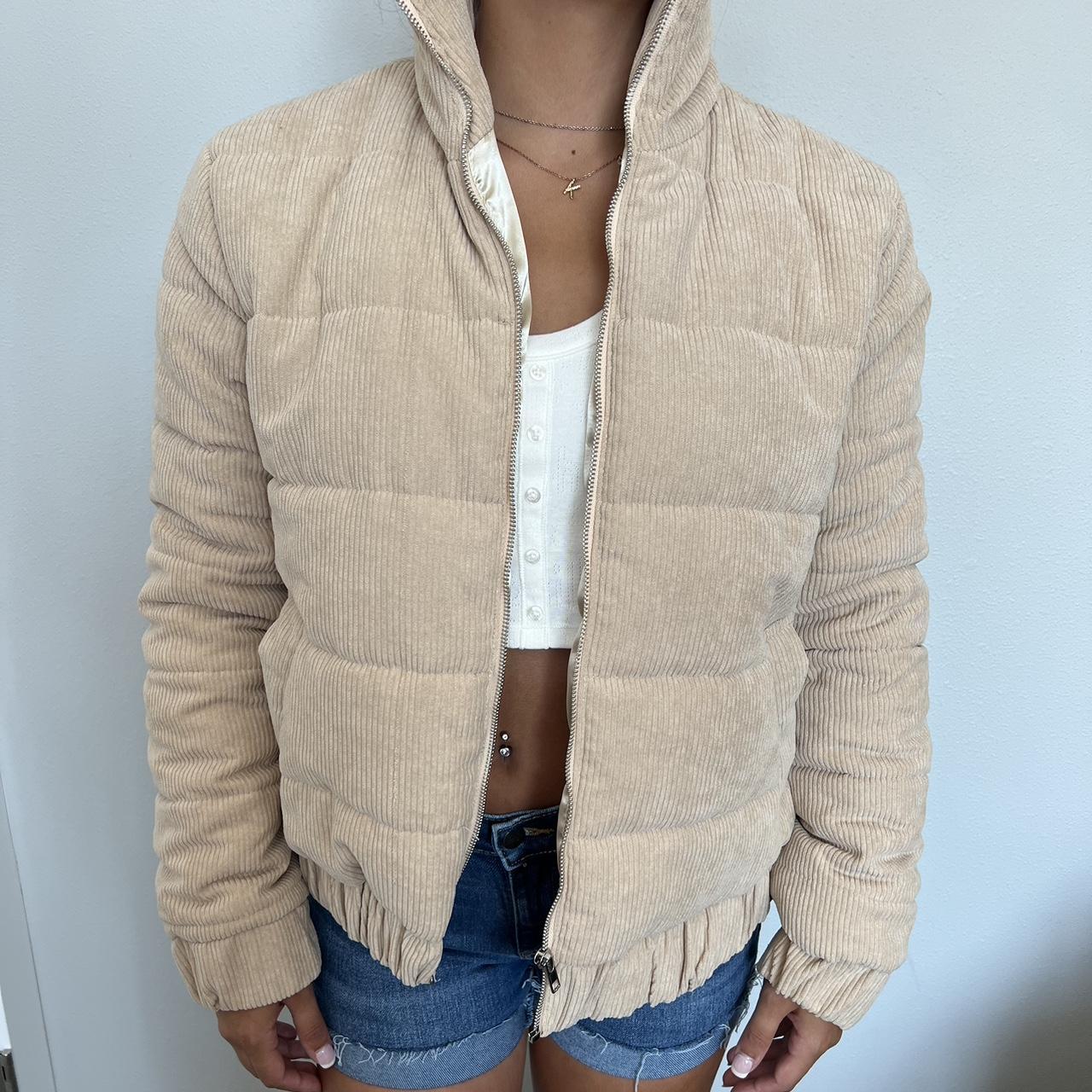 Papermoon puffed corduroy jacket from local boutique... - Depop