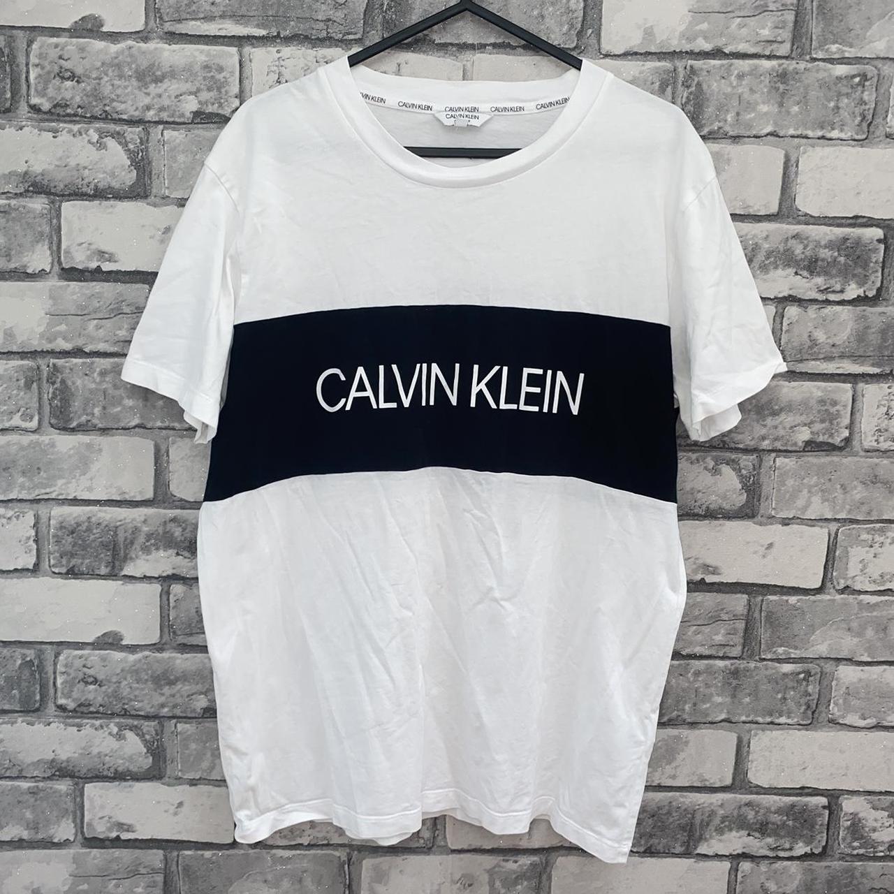 Calvin Klein T-shirt. Worn 1/2 times Message... - Depop