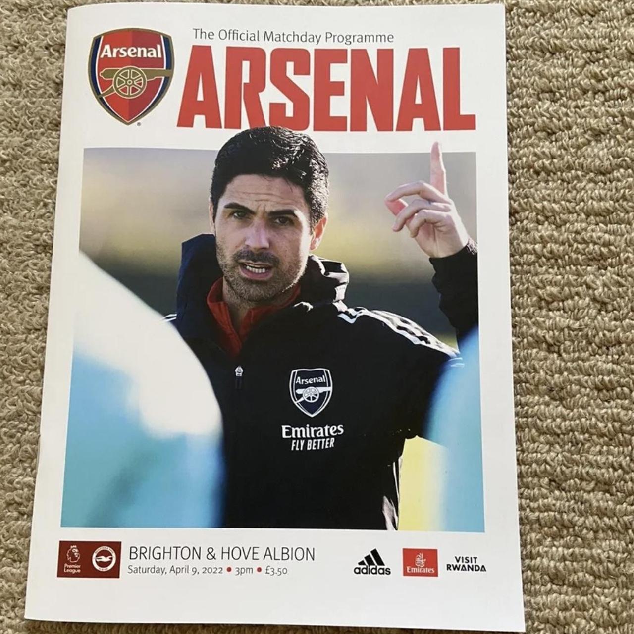 Brand new Arsenal programme 9/4/22 Payment via... - Depop