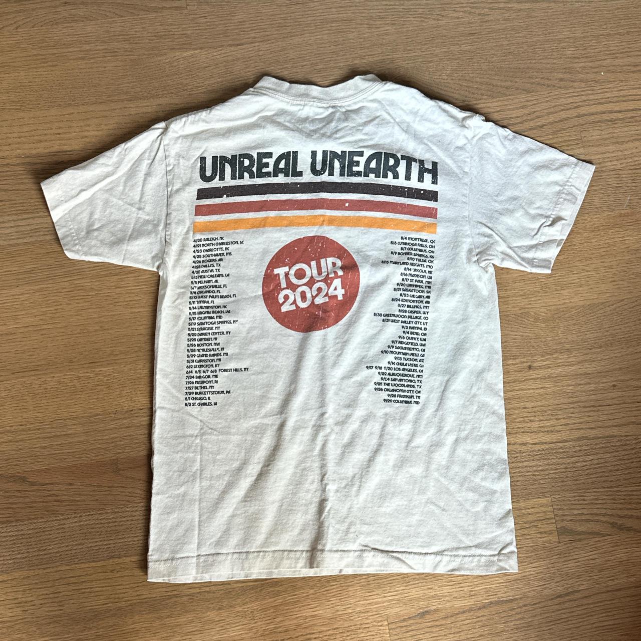 Official Unreal Unearth Tour 2024 Merch t-shirt size... | Depop