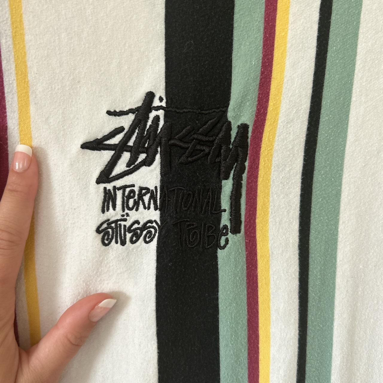 Stussy striped t Pilling is present, no other flaws... - Depop