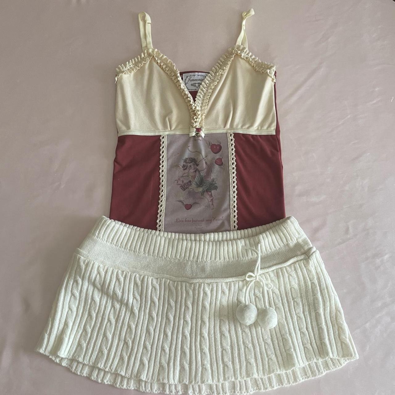 rare femmenina love has pierced my heart top msg... | Depop