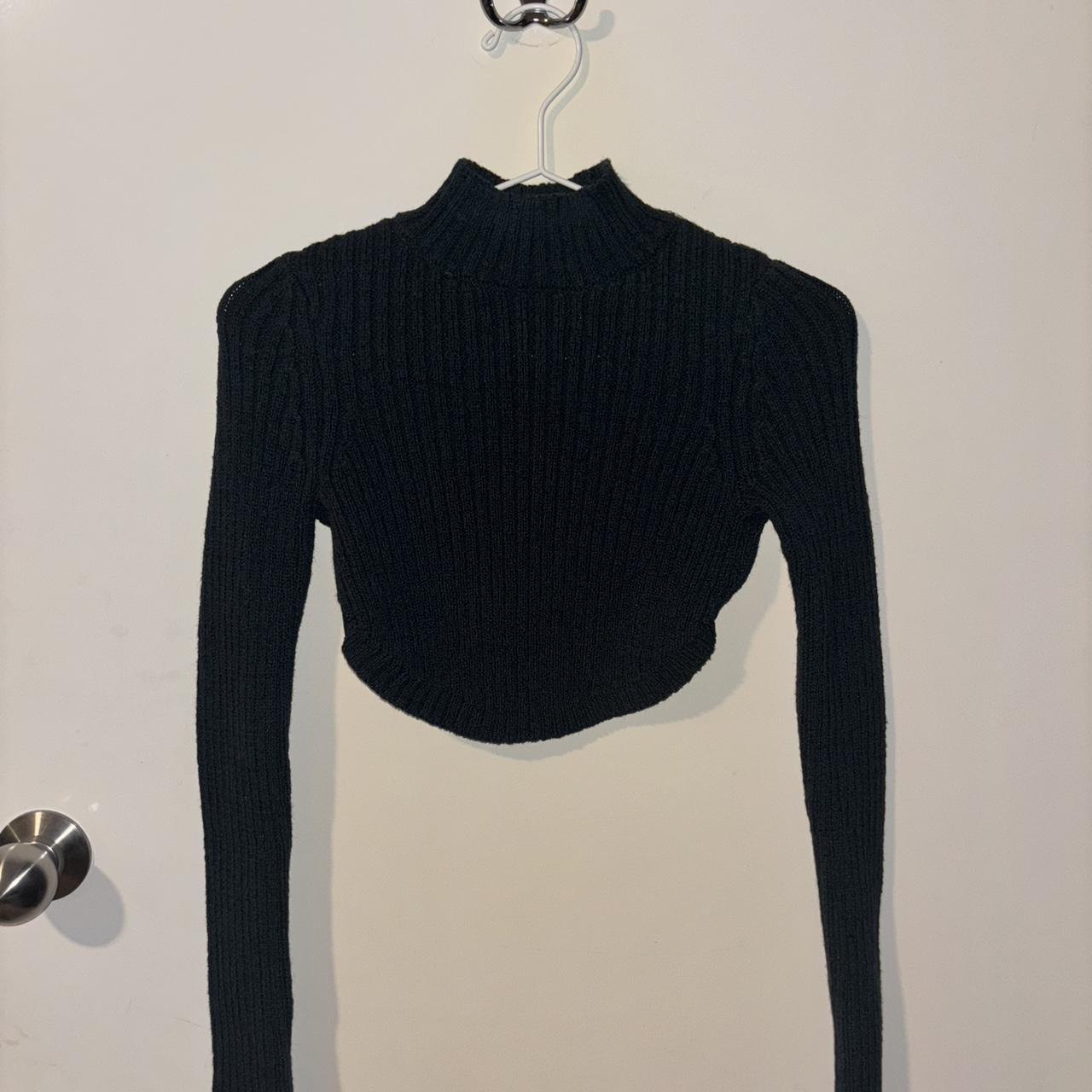 glassons cropped backless turtleneck. size xs,... - Depop