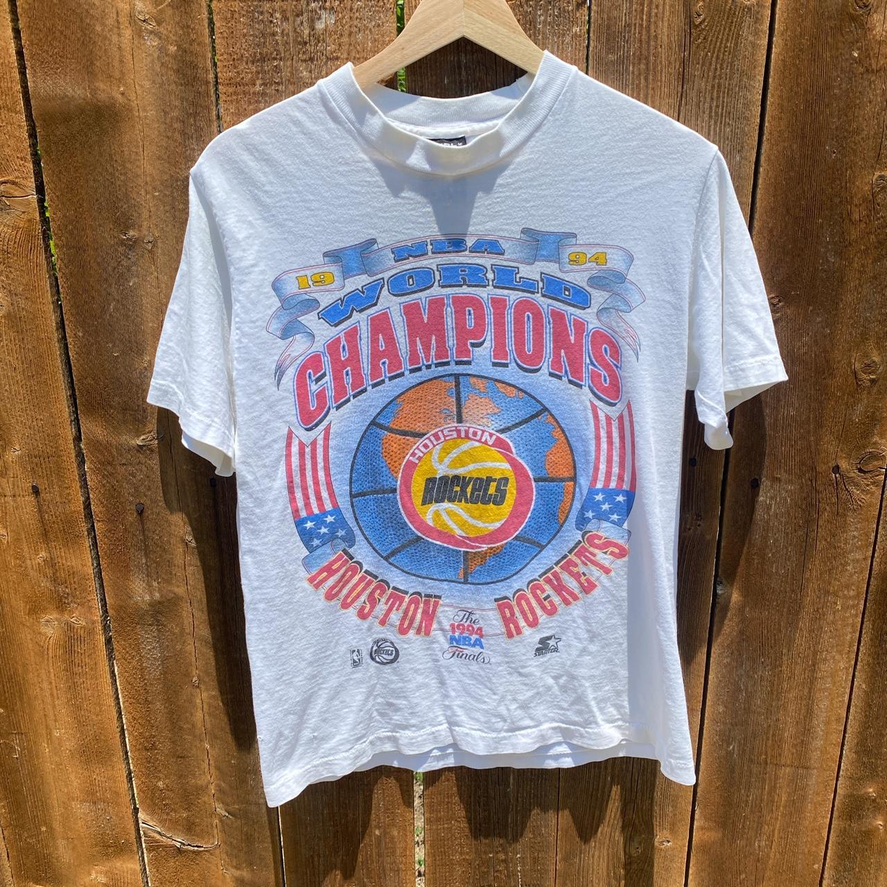 Vintage Houston Rockets 1994 World Champions... - Depop