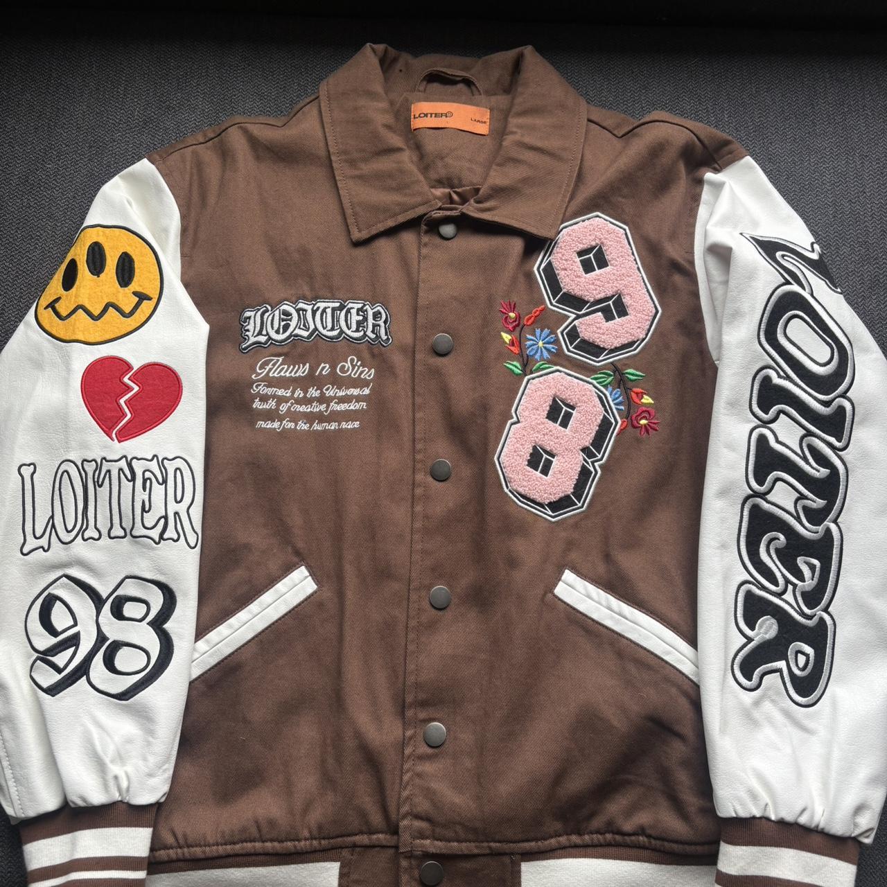 Loiter Varsity Jacket Brand new, tried on once | Depop