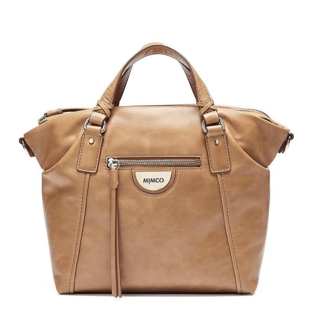 ‘Mimco’ tan leather shoulder bag Could do with an... | Depop
