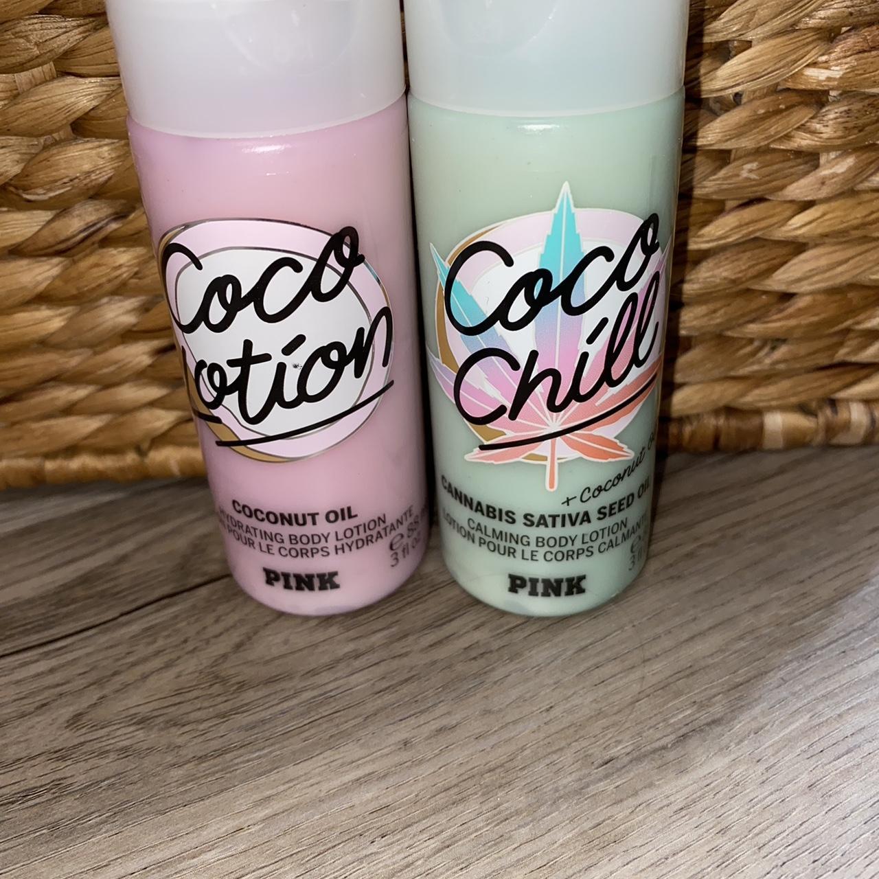 Coco chill and coconut lotions from pink never used - Depop