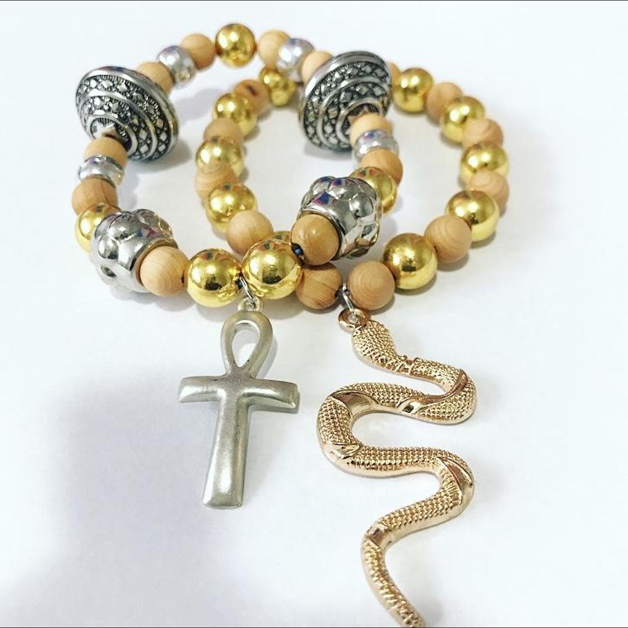 ANKH & SNAKE BRACELET SET SUPER CUTE &... - Depop
