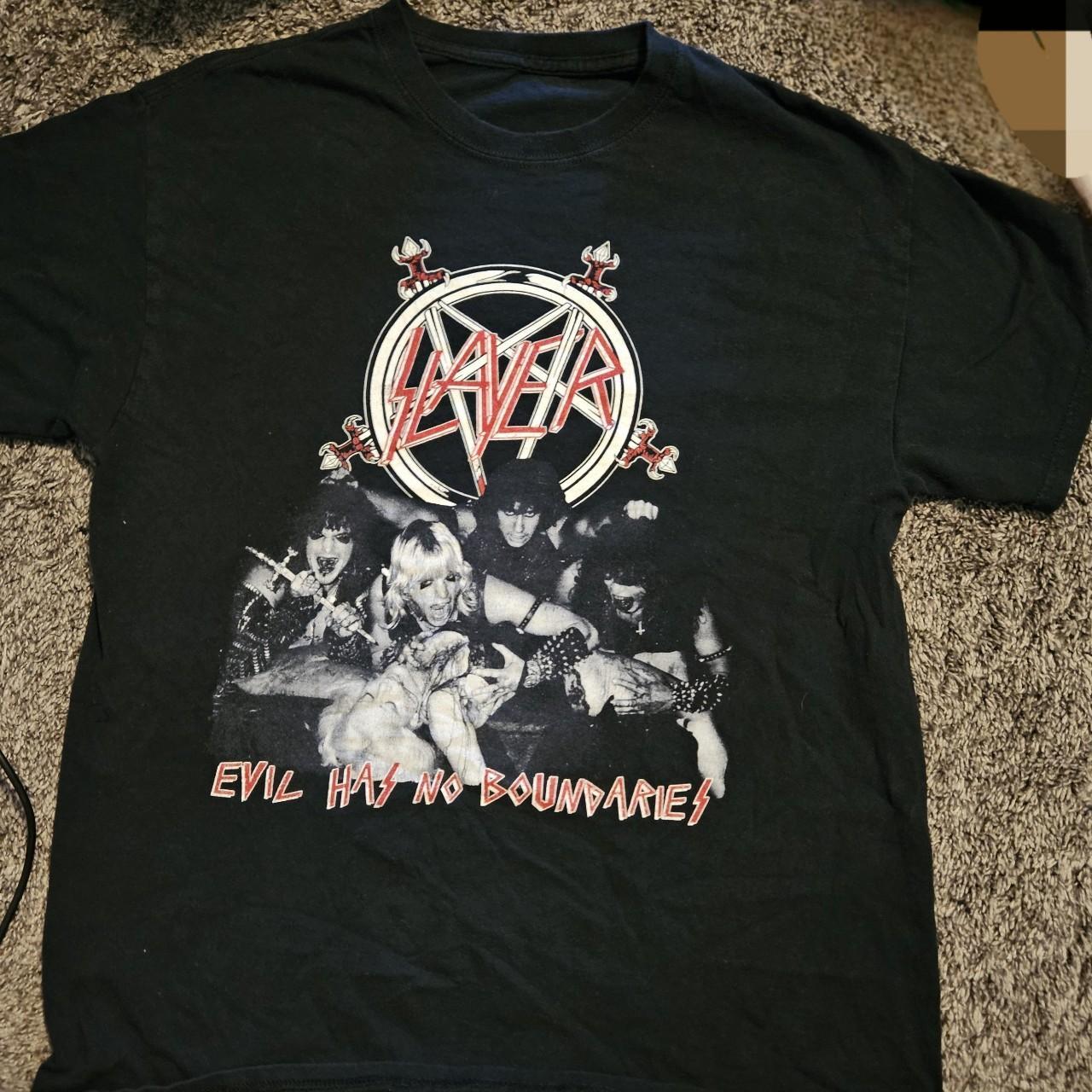 Slayer Evil Has No Boundaries T Shirt Rare vintage... - Depop