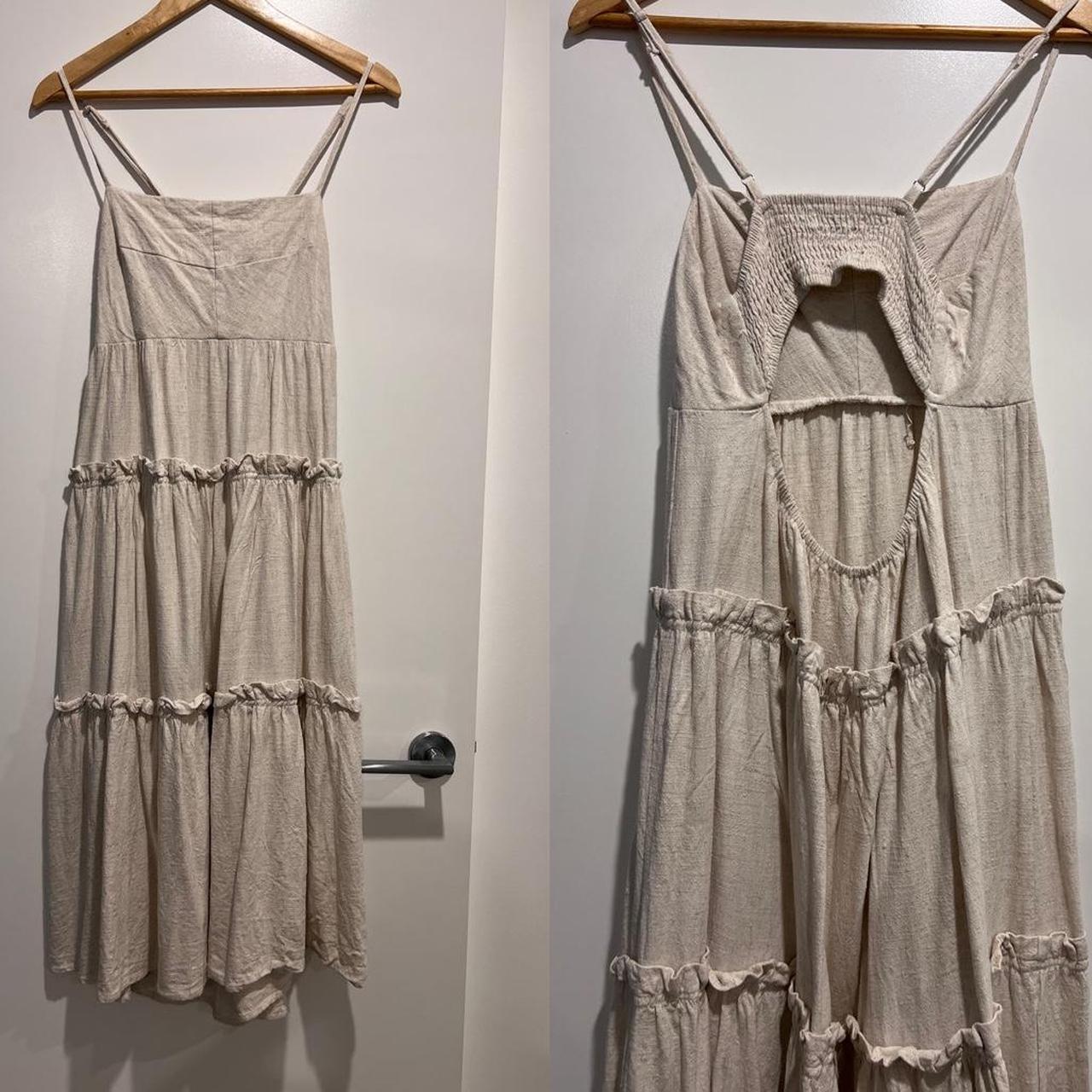 Valley girl midi linen dress Love this dress Wore... - Depop