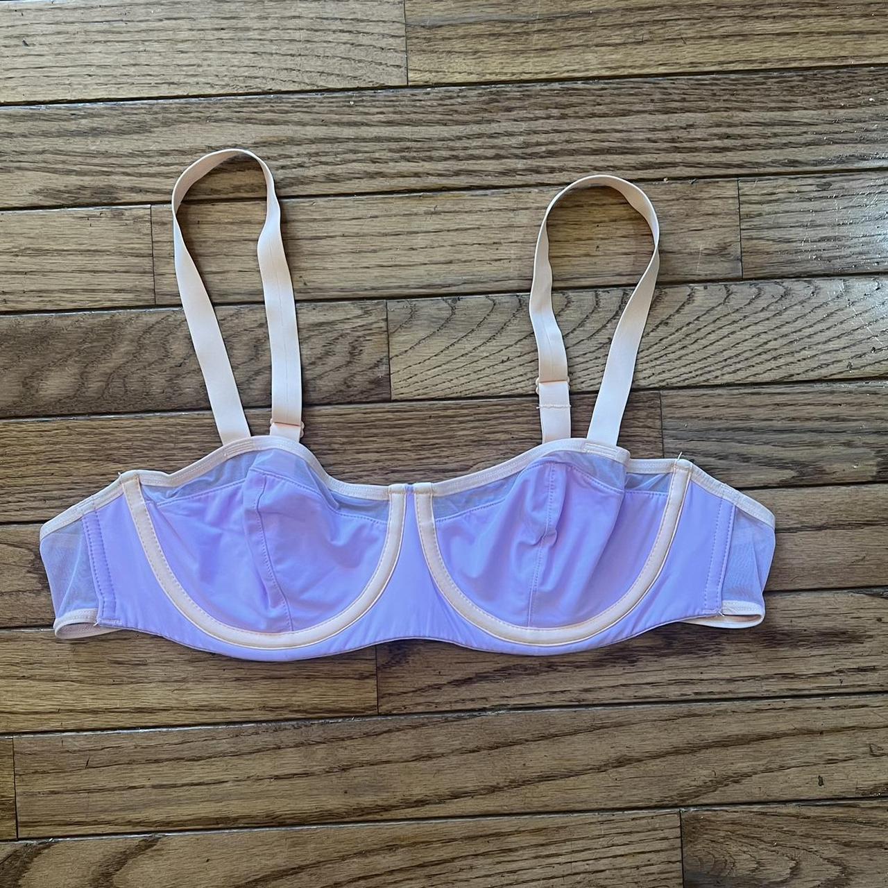 Lavender and peach Parade balconette bra. Beautiful... - Depop
