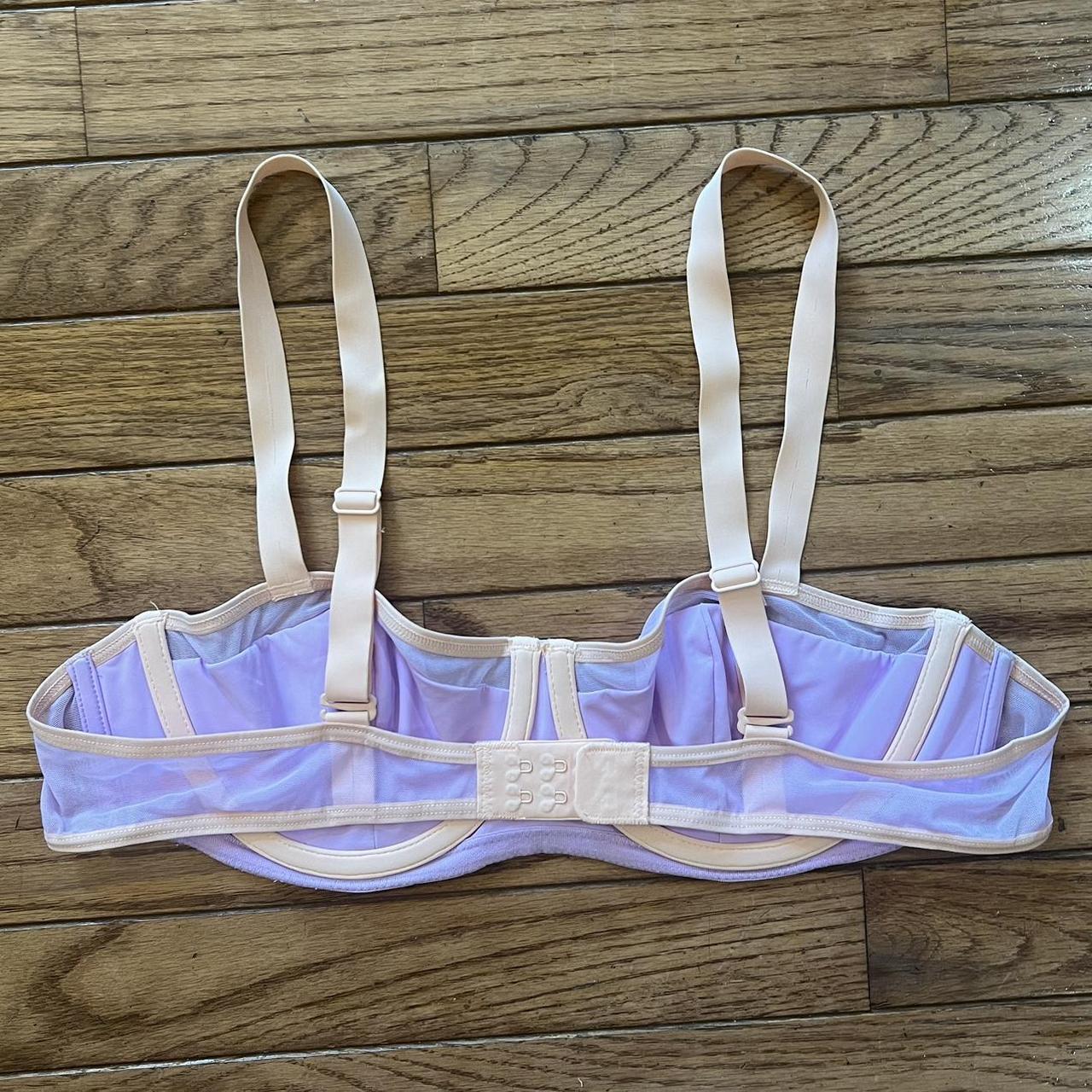 Lavender and peach Parade balconette bra. Beautiful... - Depop