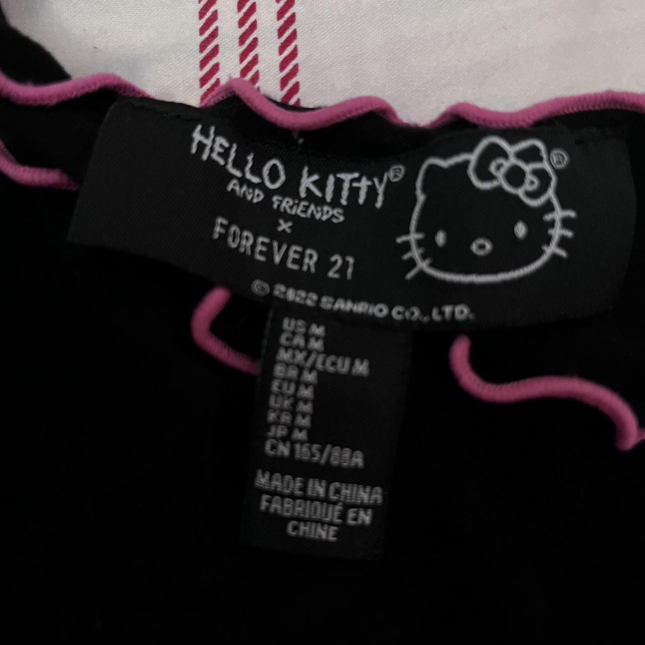 Forever 21 x Sanrio hello kitty crop top long sleeve... - Depop