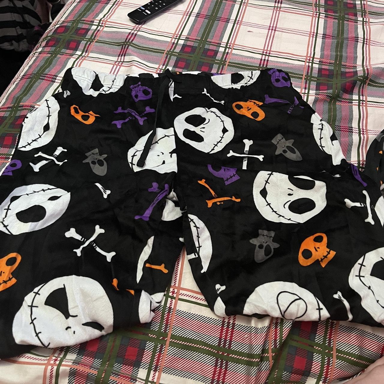 Jack skellington Disney pj pants Fit more like a sm - Depop