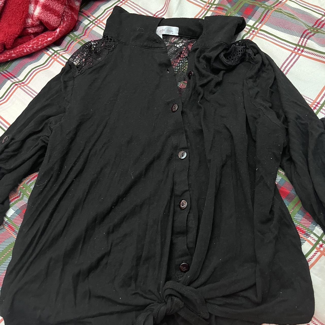 Layered with love vintage skull button up... - Depop