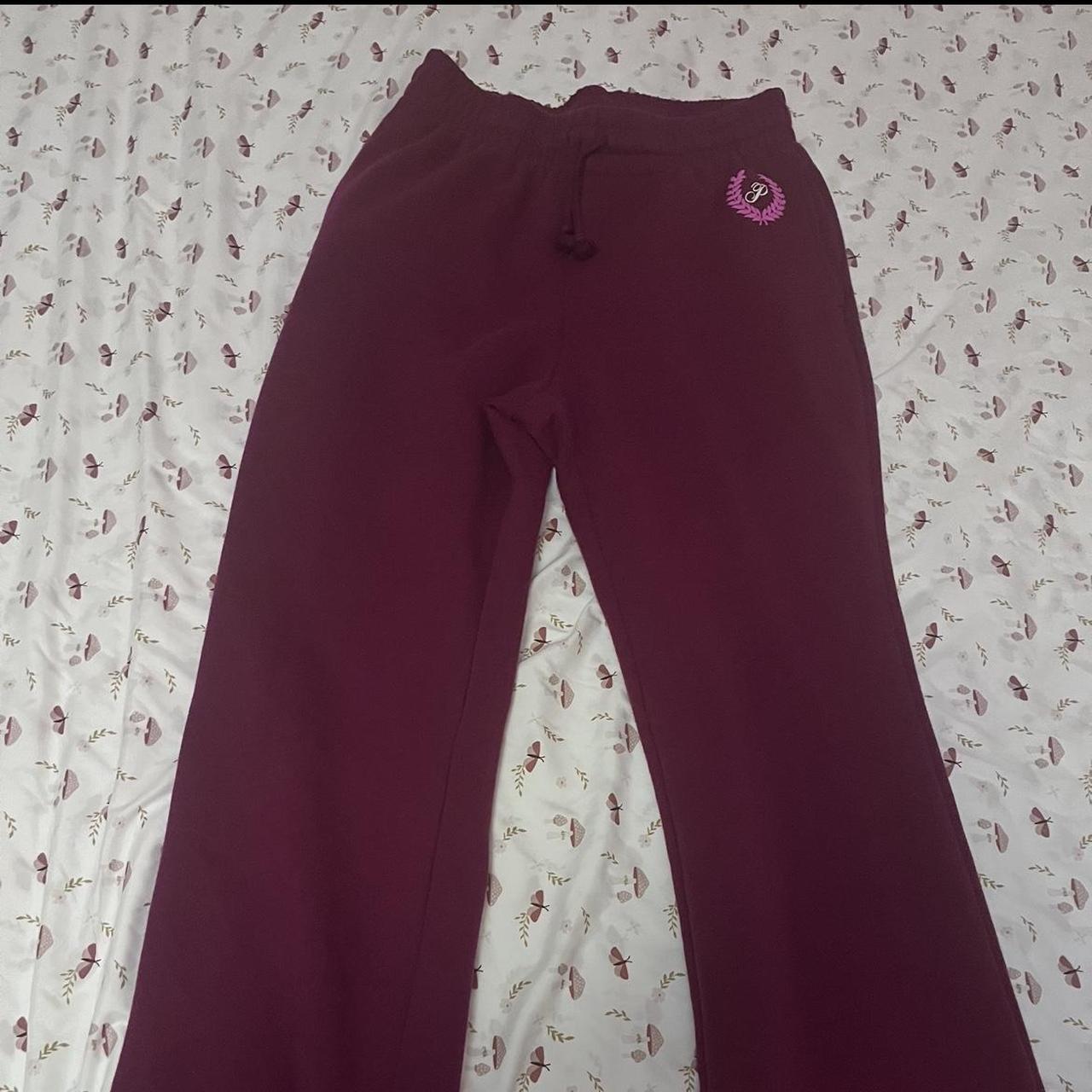Pink Victoria’s Secret flare jogger pants - Depop