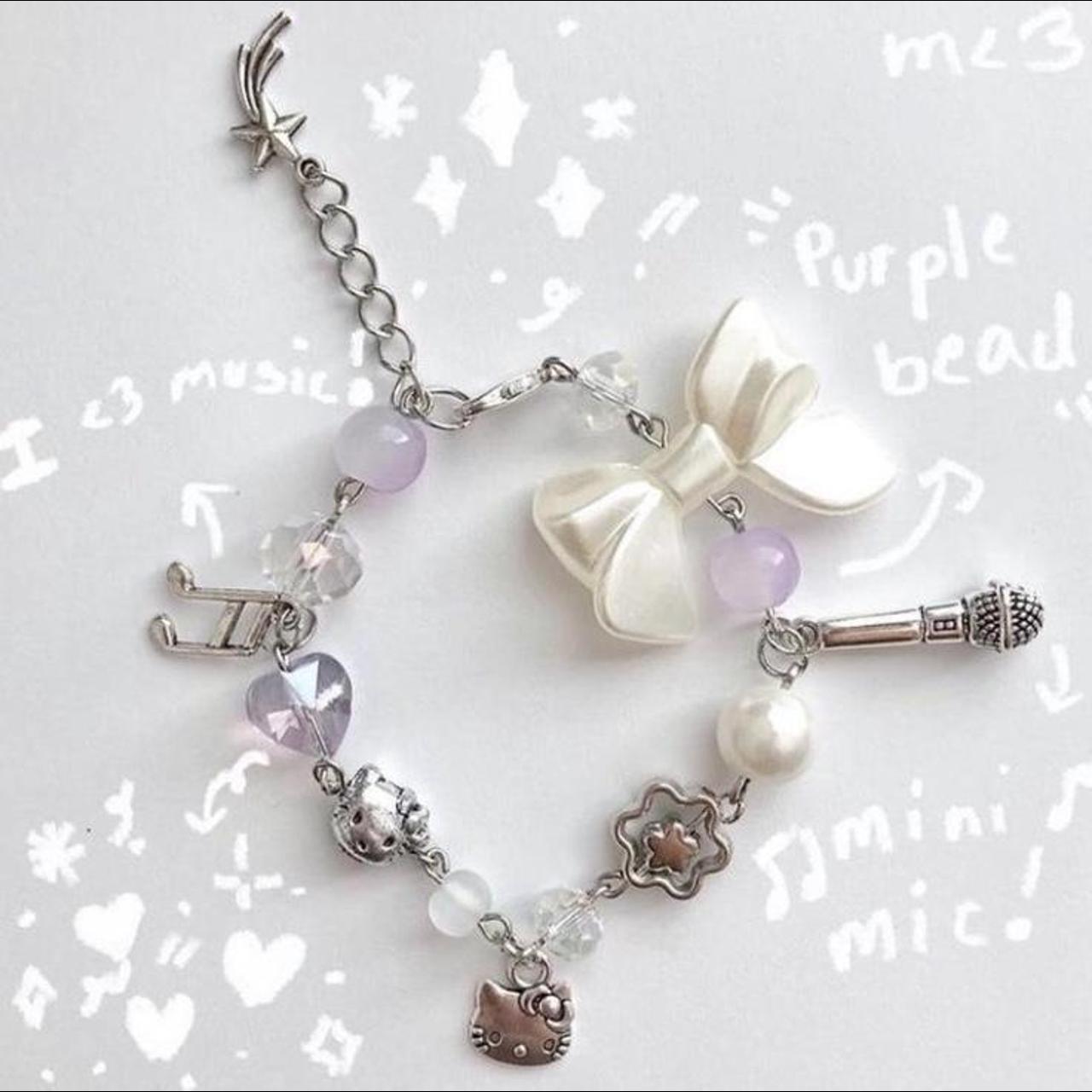 Hello kitty purple bracelet!!! Hehe Made with... - Depop