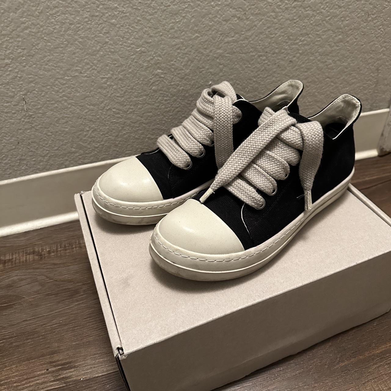Rick Owens DRKSHDW Canvas Low Top - Depop