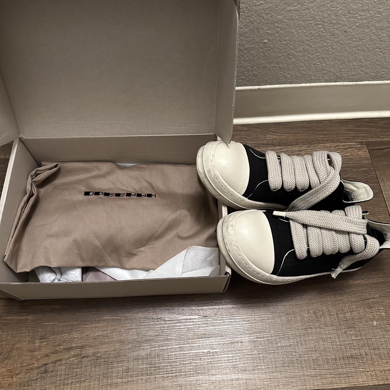 Rick Owens DRKSHDW Canvas Low Top - Depop