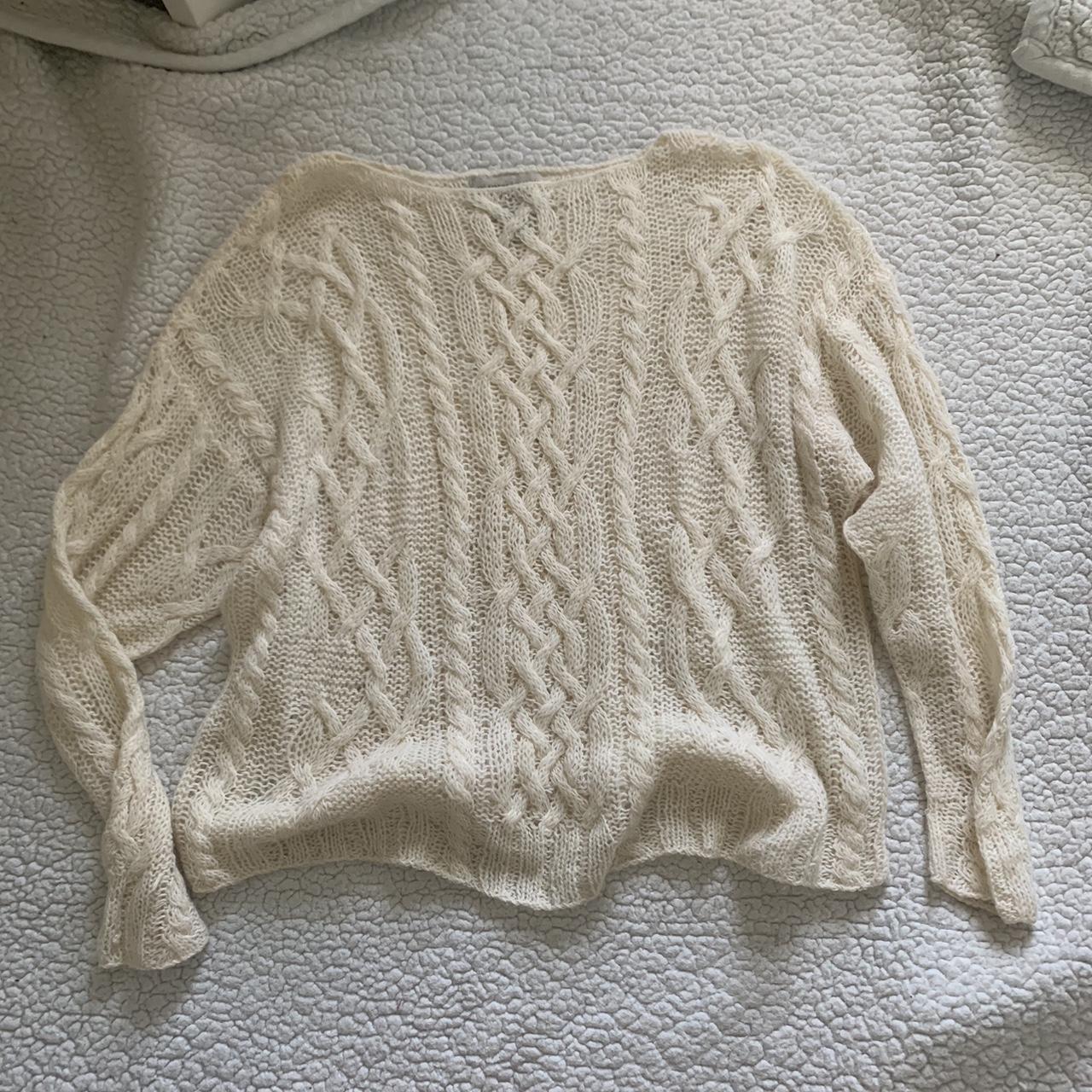 hand knit hand made sweater. made with real wool,... - Depop