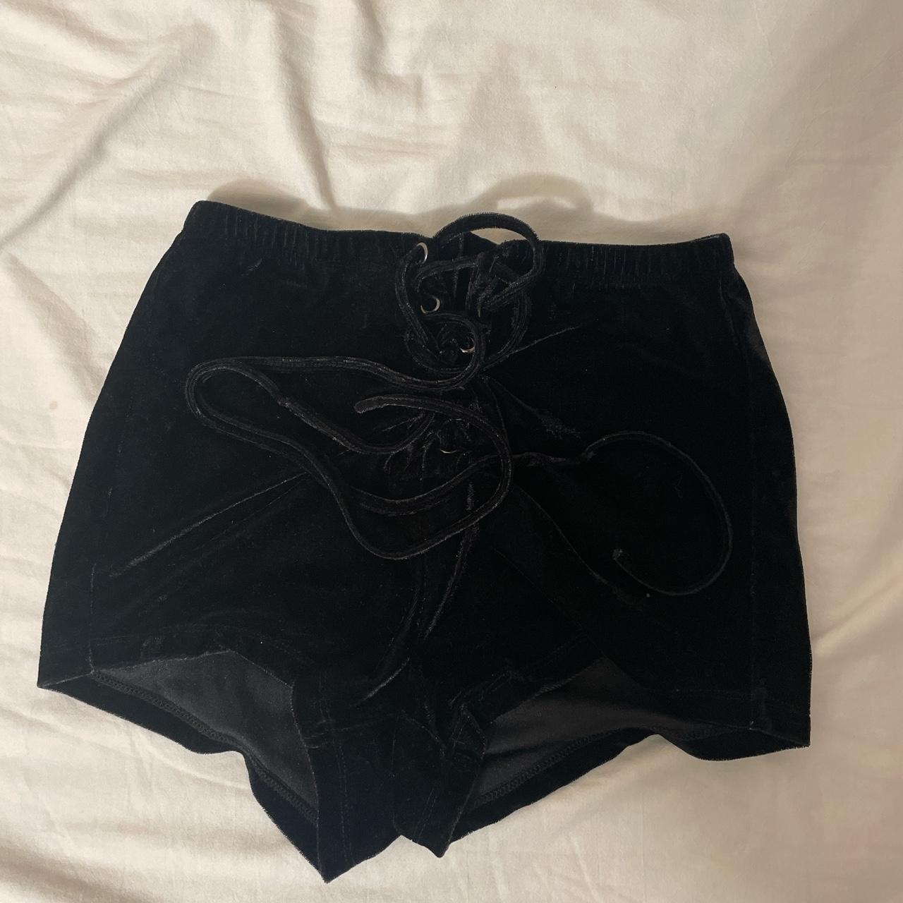 Velvet Shorts Forever21 Small #shorts #velvet... - Depop